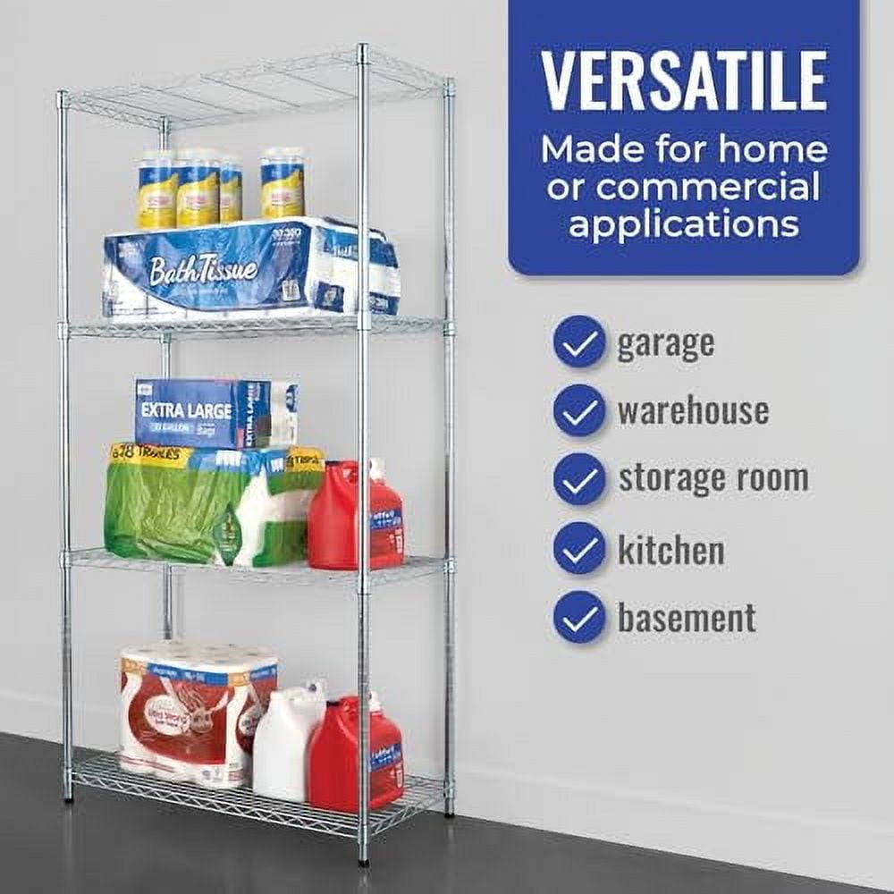 SafeRacks - NSF Certified Storage Shelves, Zinc, Heavy Duty Steel Wire ...
