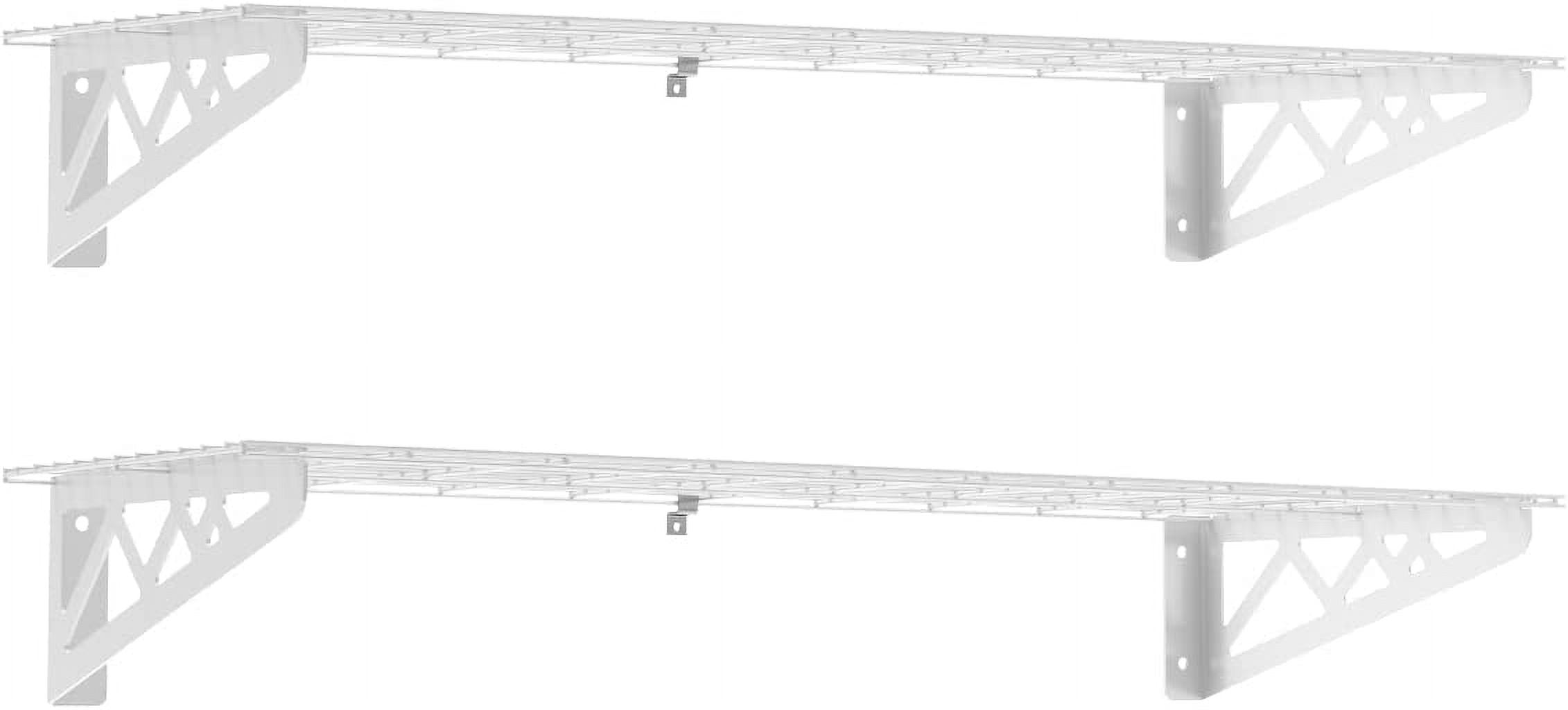 SafeRacks Wall Shelves - 2 Pk 12"x36" Wall Mountable Shelving Unit for ...