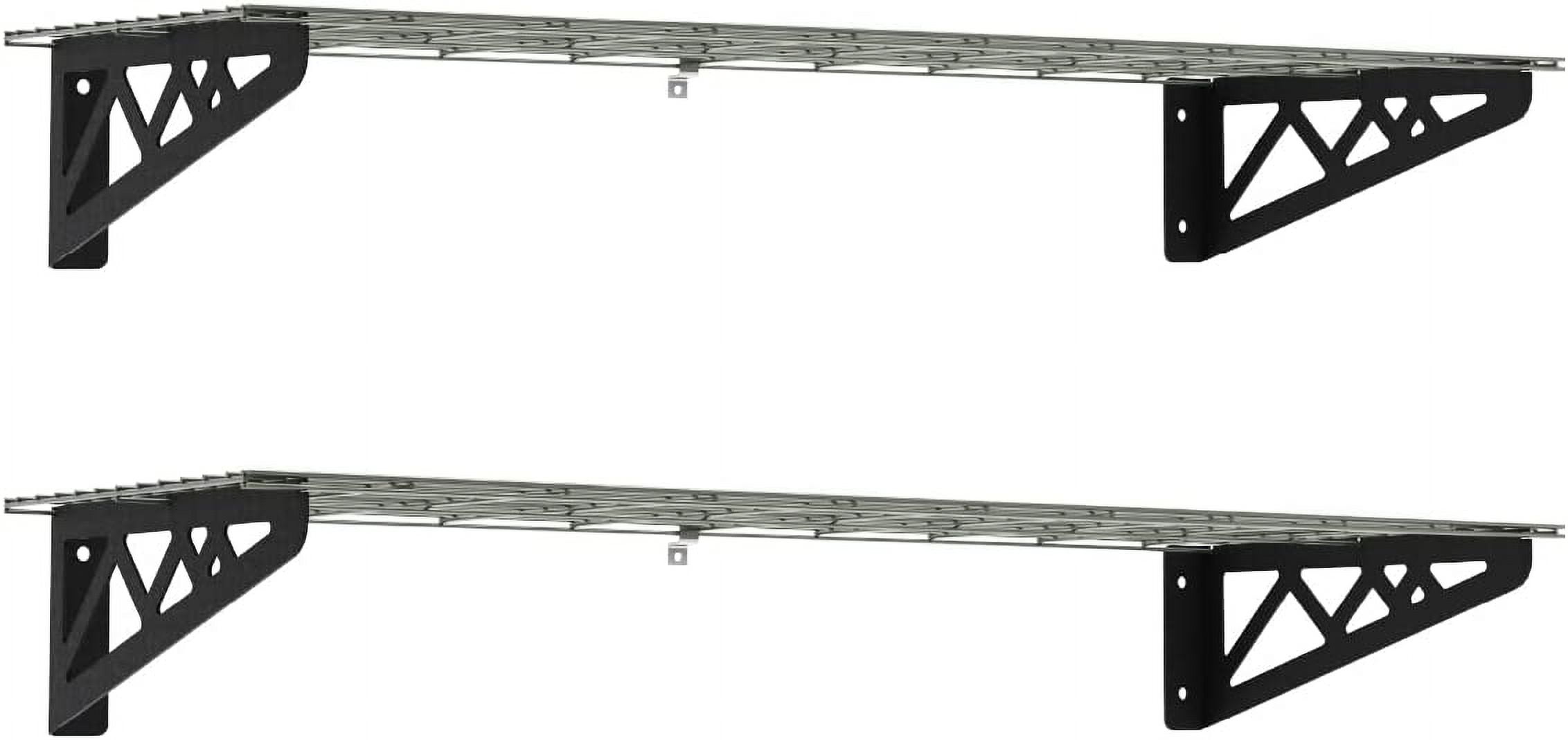 SafeRacks Wall Shelves - 2 Pk 12"x36" Wall Mountable Shelving Unit for ...