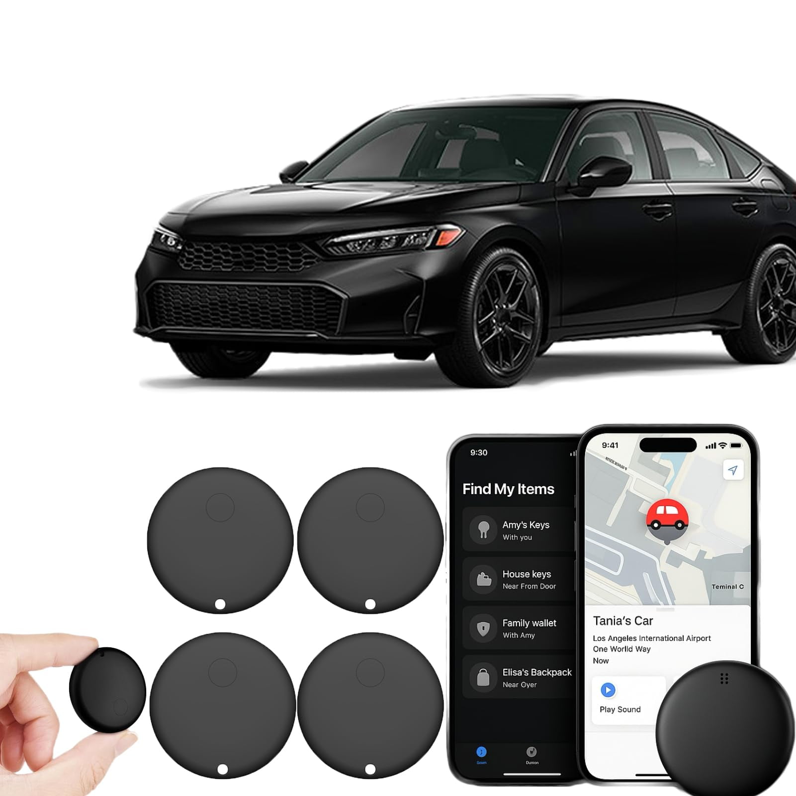 SafeSync GPS Tracker,GPS Car Tracker,Real-Time Location Tracker with Magnetic Case,GPS Smart ...