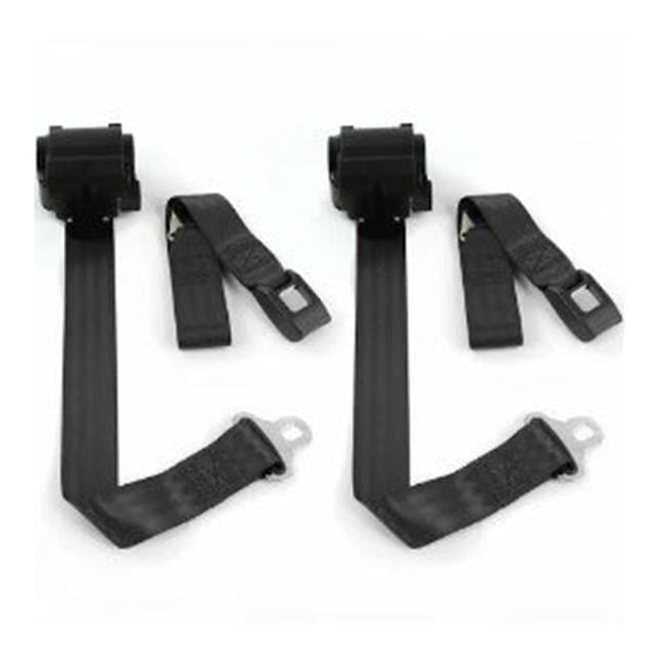 SafeTboy 690593 Standard 2 Point Burgundy Lap Bucket Seat Belt Kit with ...