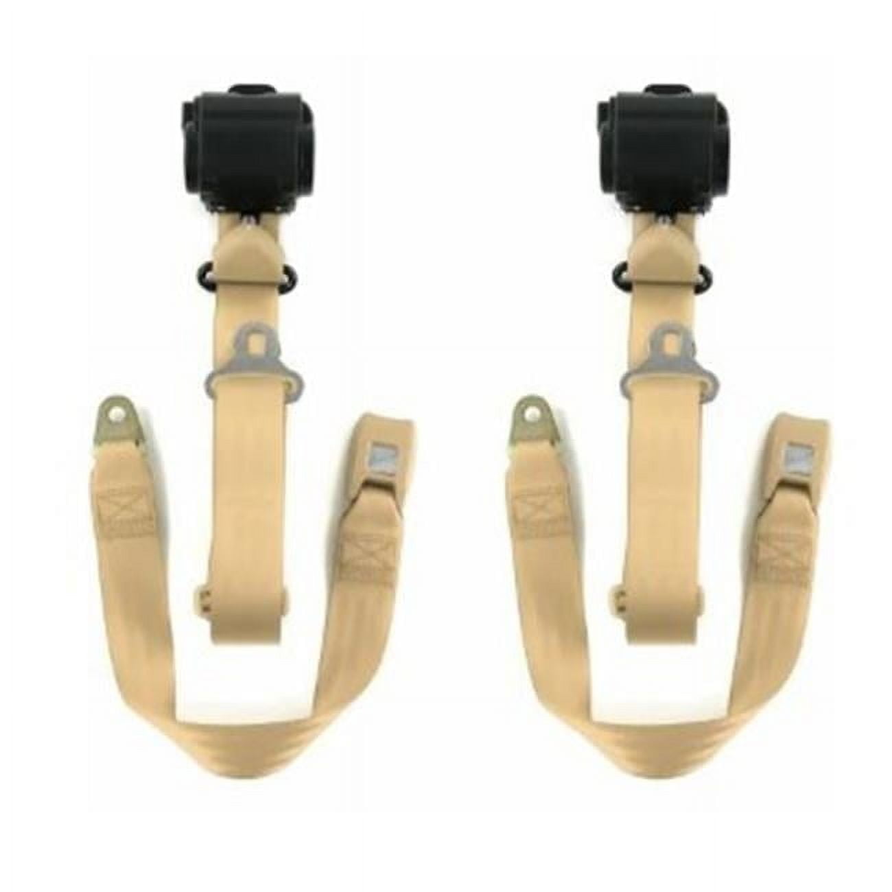 SafeTboy 697766 Standard 3 Point Burgundy Retractable Bucket Seat Belt ...