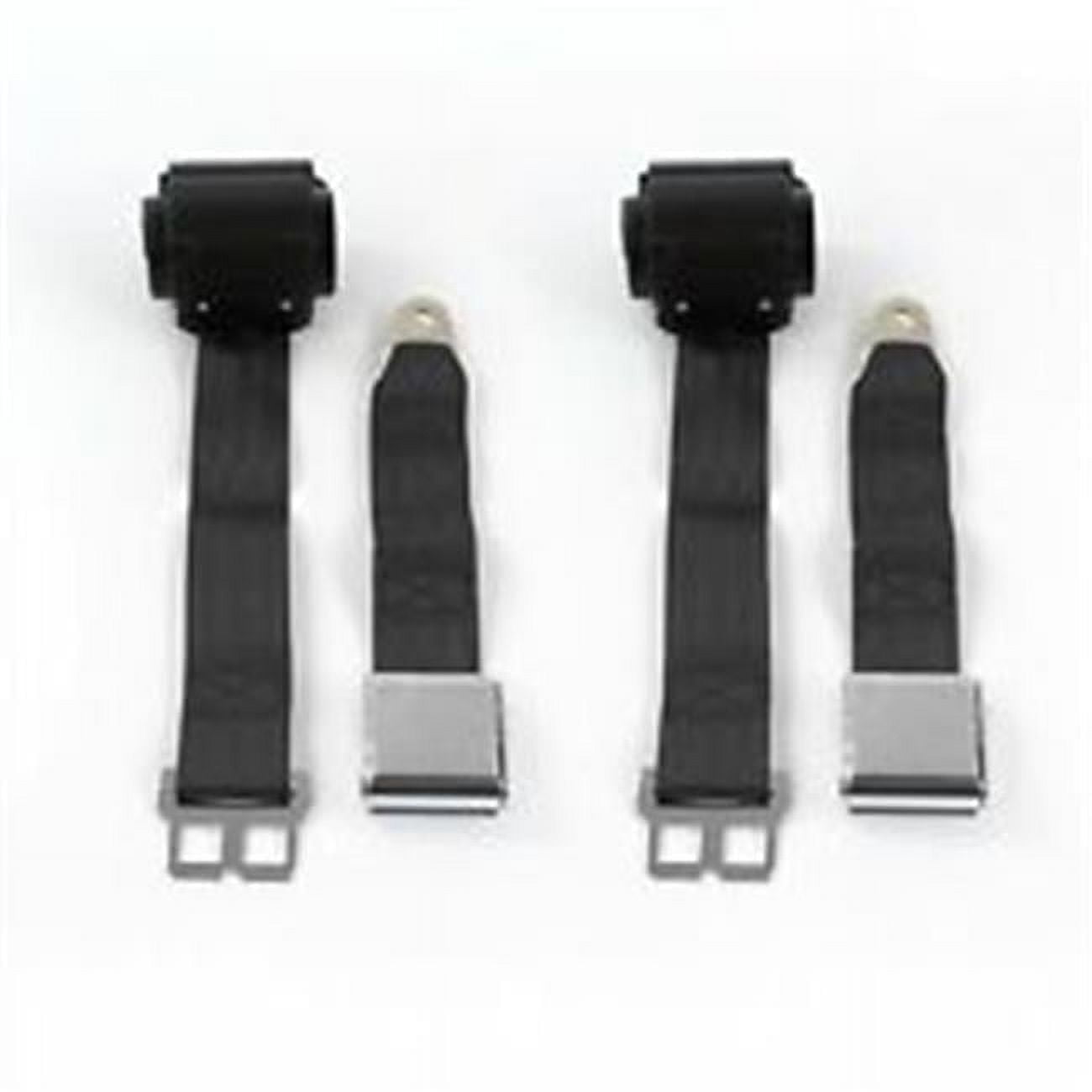 SafeTboy 699713 Airplane 3 Point Burgundy Retractable Bucket Seat Belt ...