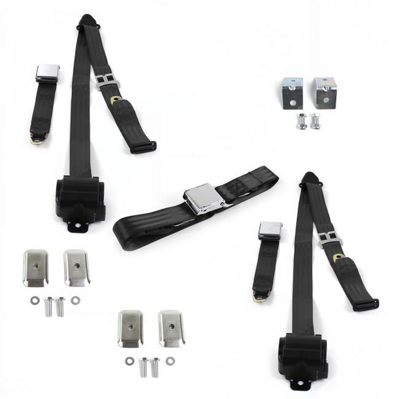 SafeTboy Jeep Gladiator 1962-1988 Airplane 3 Point Black Retractable ...