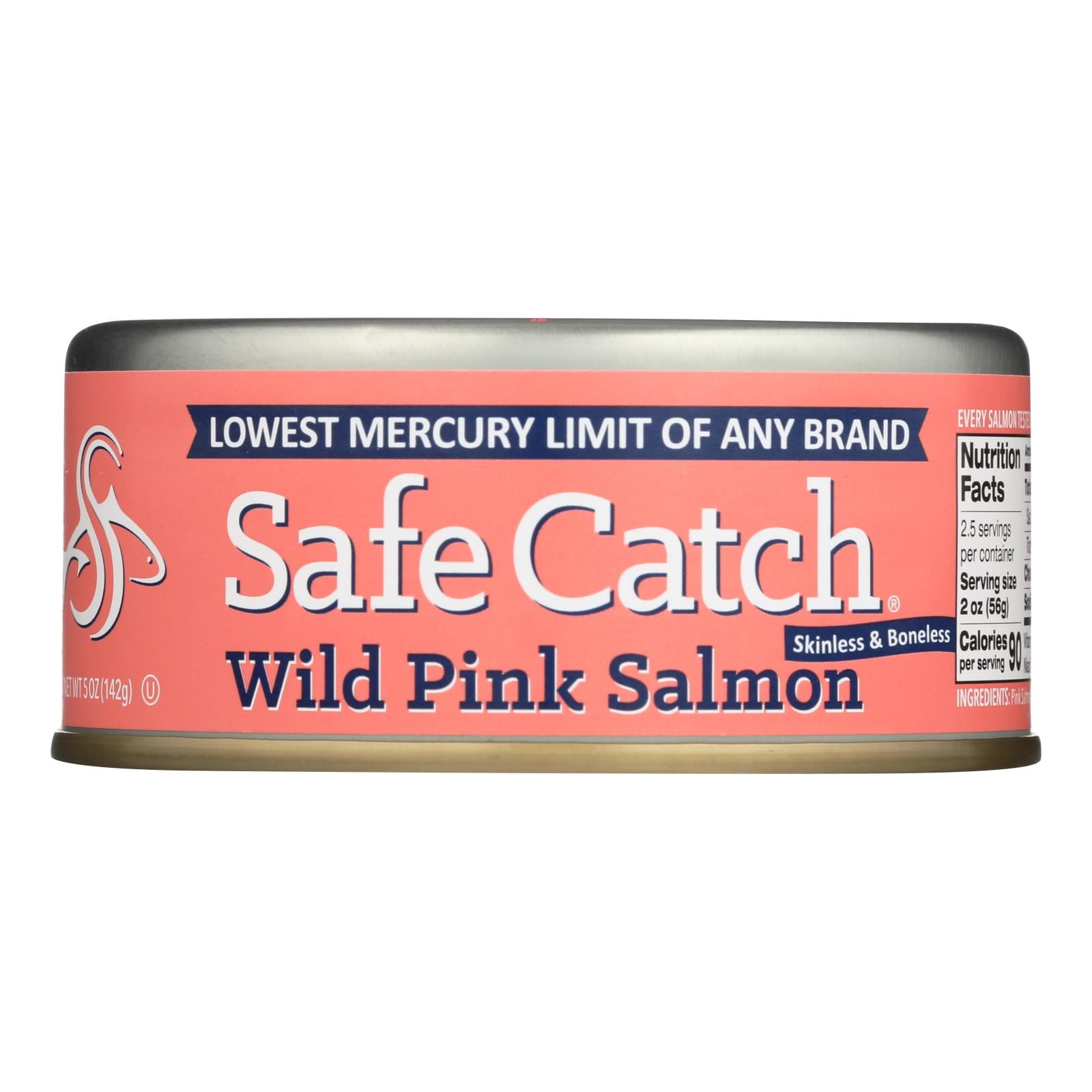 Safecatch Premium Skinless & Boneless Wild Pink Salmon, 5 oz - Pack of ...