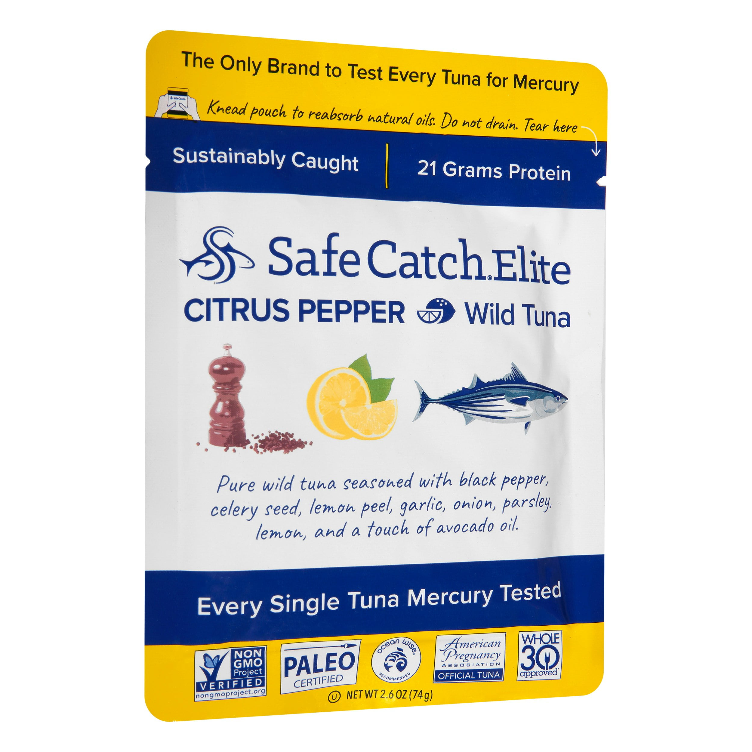 Safecatch Wild Elite Tuna Canned Peppers 2.6 oz (Pack of 12) - Walmart.com