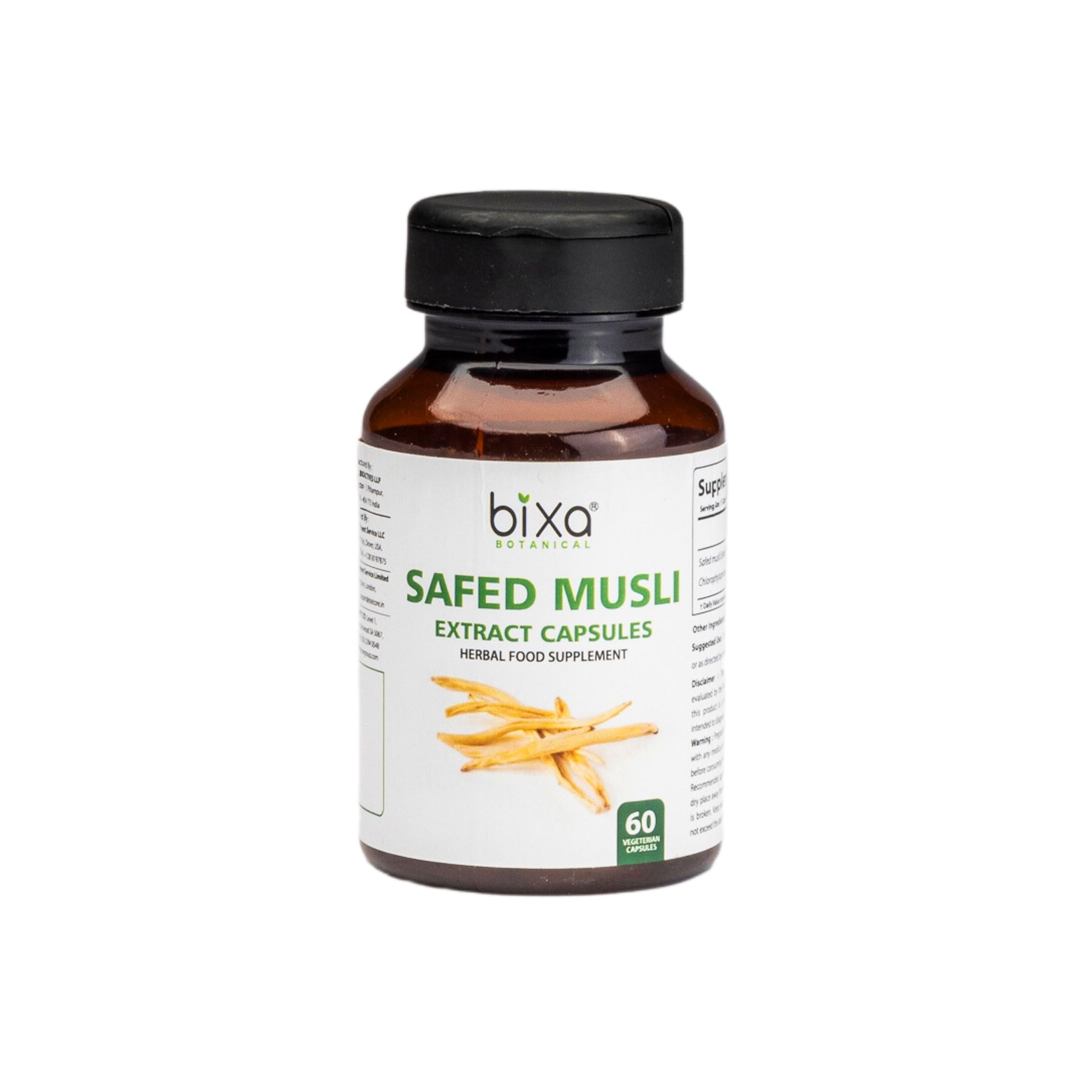 Safed Musli Extract Capsules ( Asparagus adscendens 30% Saponins ) | 60 ...