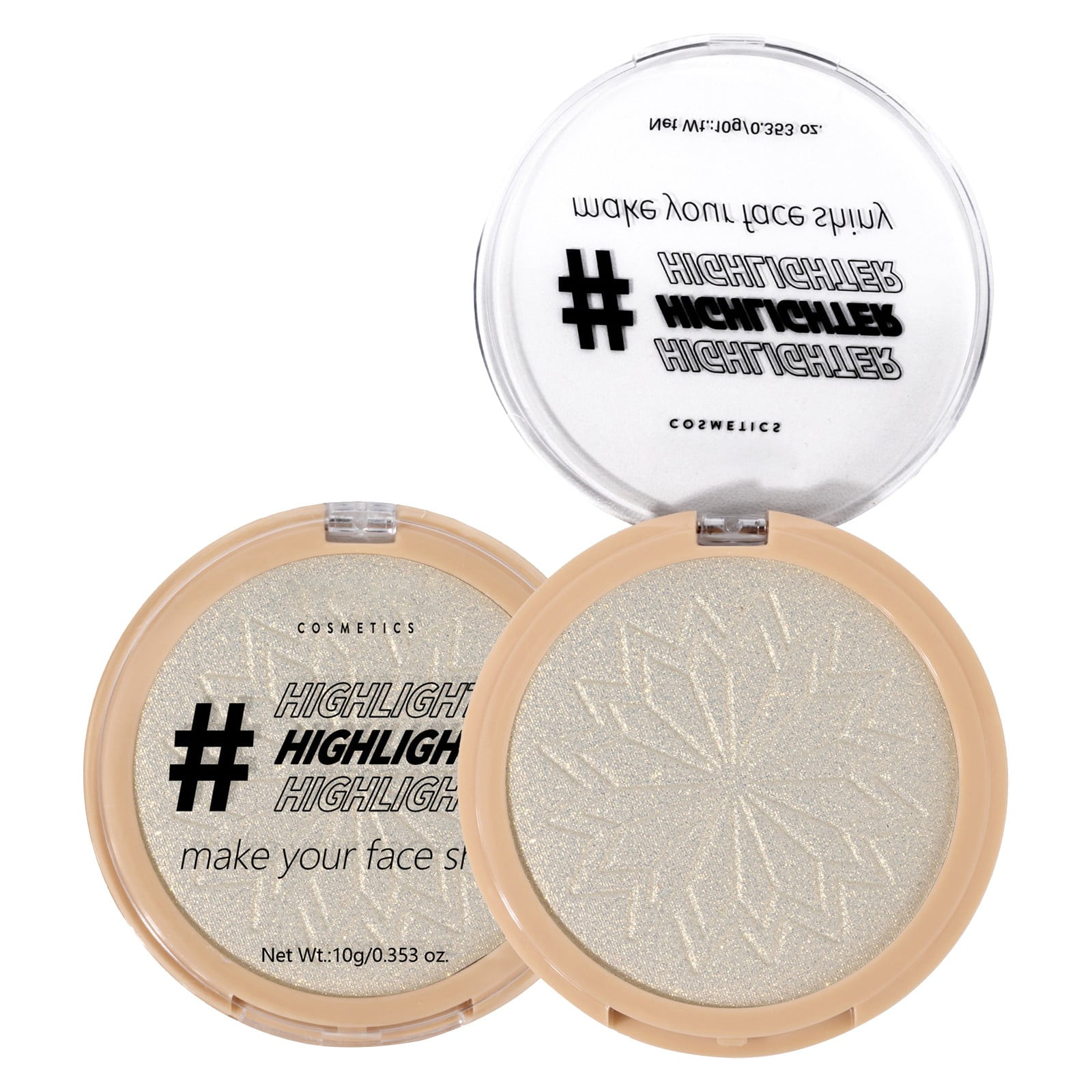Safeglitz 10g 5-Color Highlighter Powder - Brightening & Contouring ...