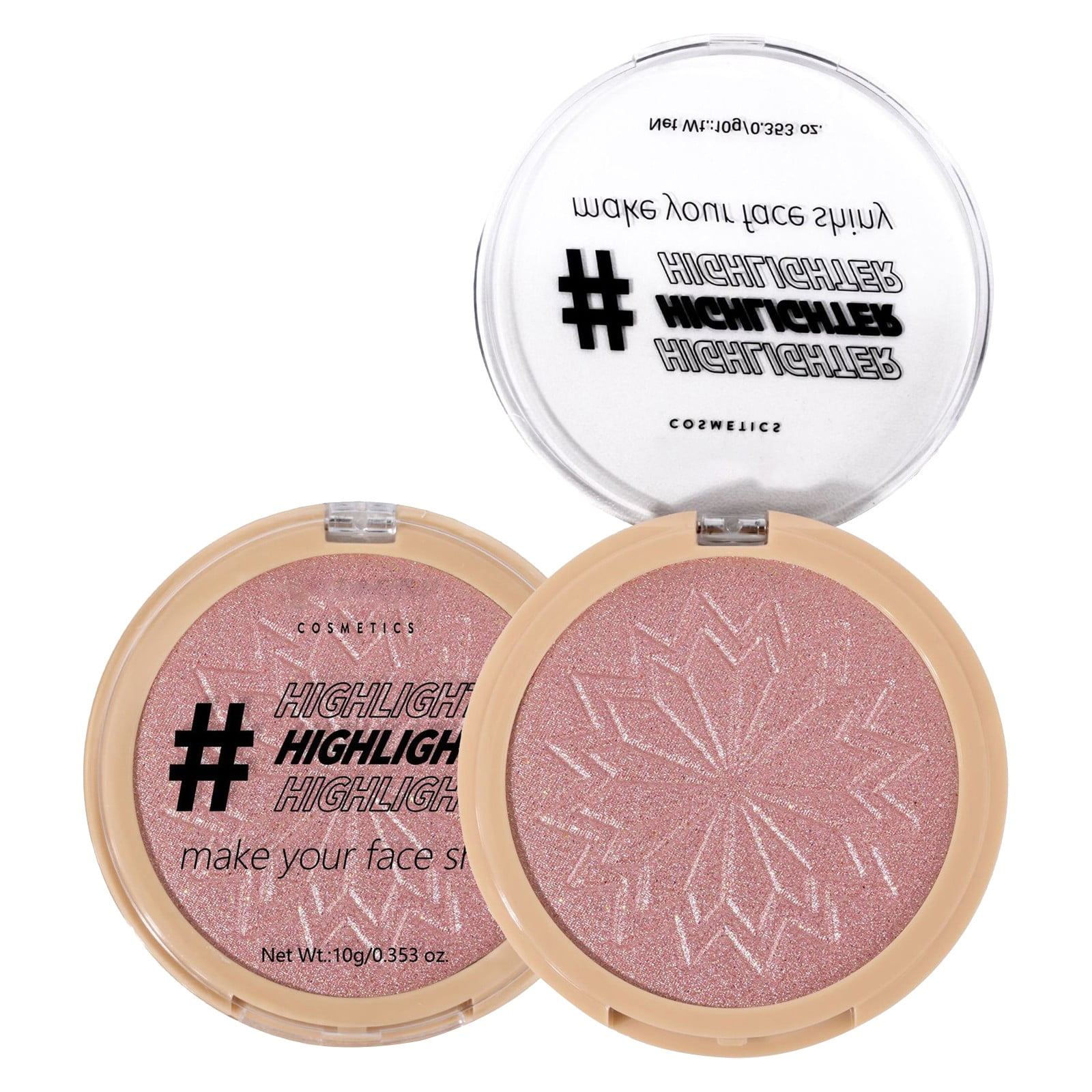 Safeglitz 10g 5-Color Highlighter Powder - Brightening & Contouring ...