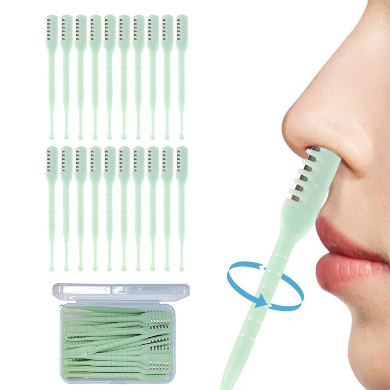 Safeglitz 2024 Upgrade 2-in-1 Nose Hair Trimmers - 20Pcs Manual Tools ...