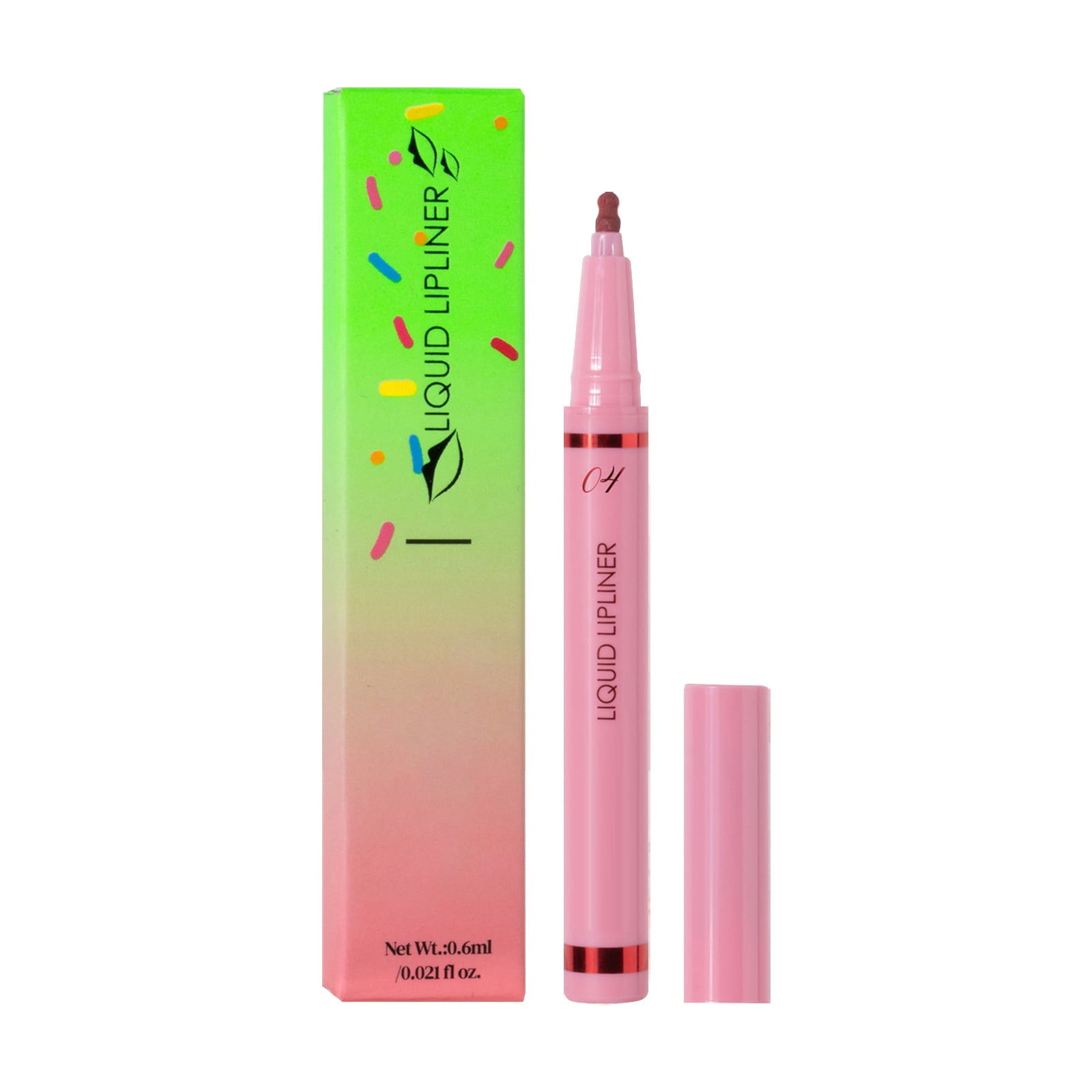 Safeglitz Lip Liner Set 12 Colors Gourd Tip Liquid Lip Liner - 0.6Ml ...