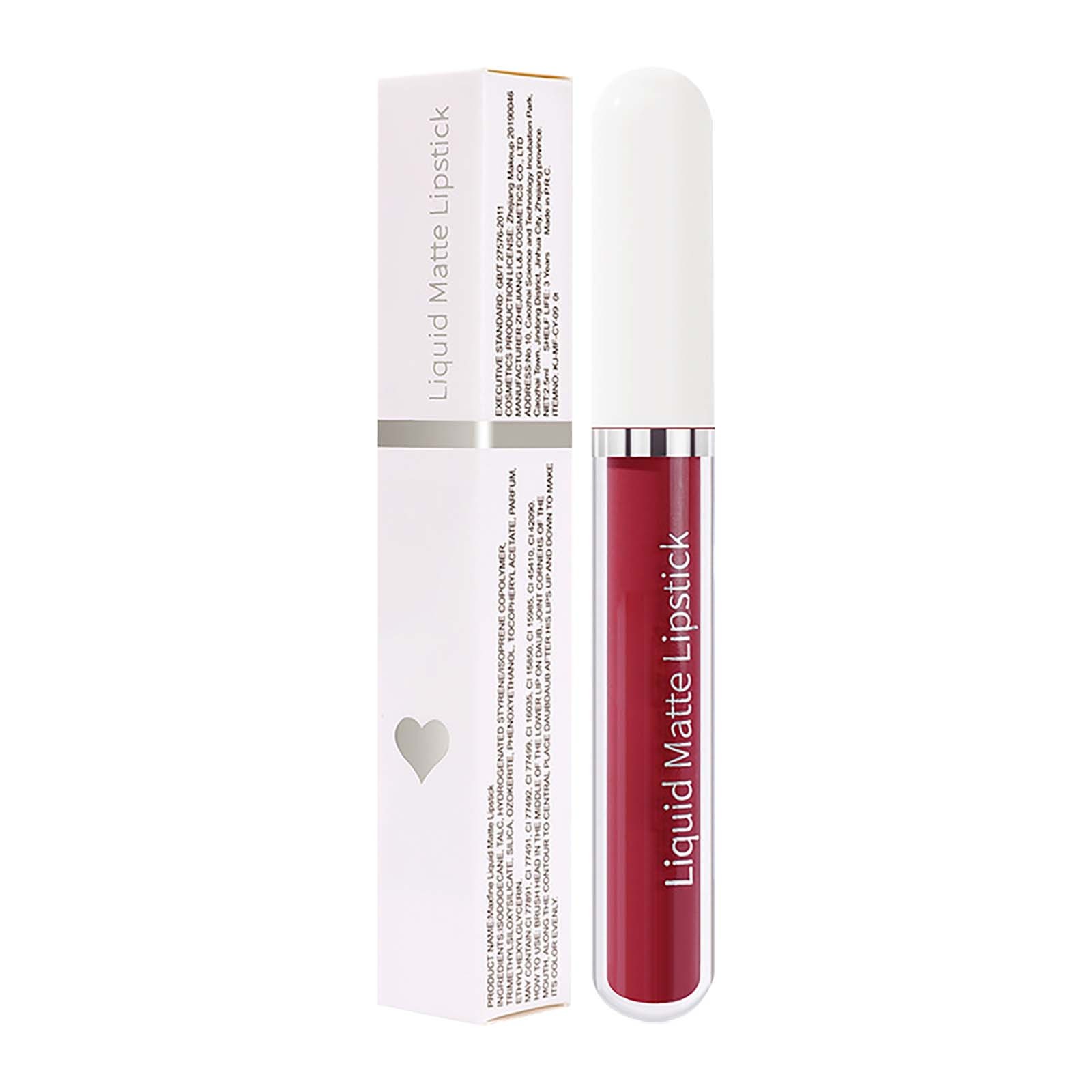 Safeglitz Lip Stain 1Pcs Deep Red Liquid Lipstick Lipgloss Set for ...