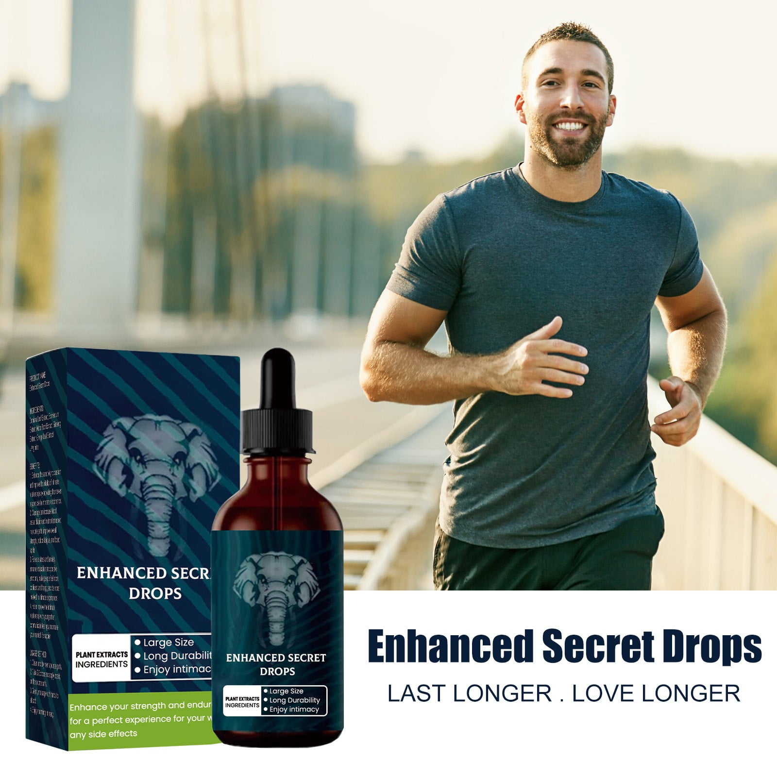 Safeglitz Men's Body Care Essential Oil - Vitality-Boosting Formula for ...