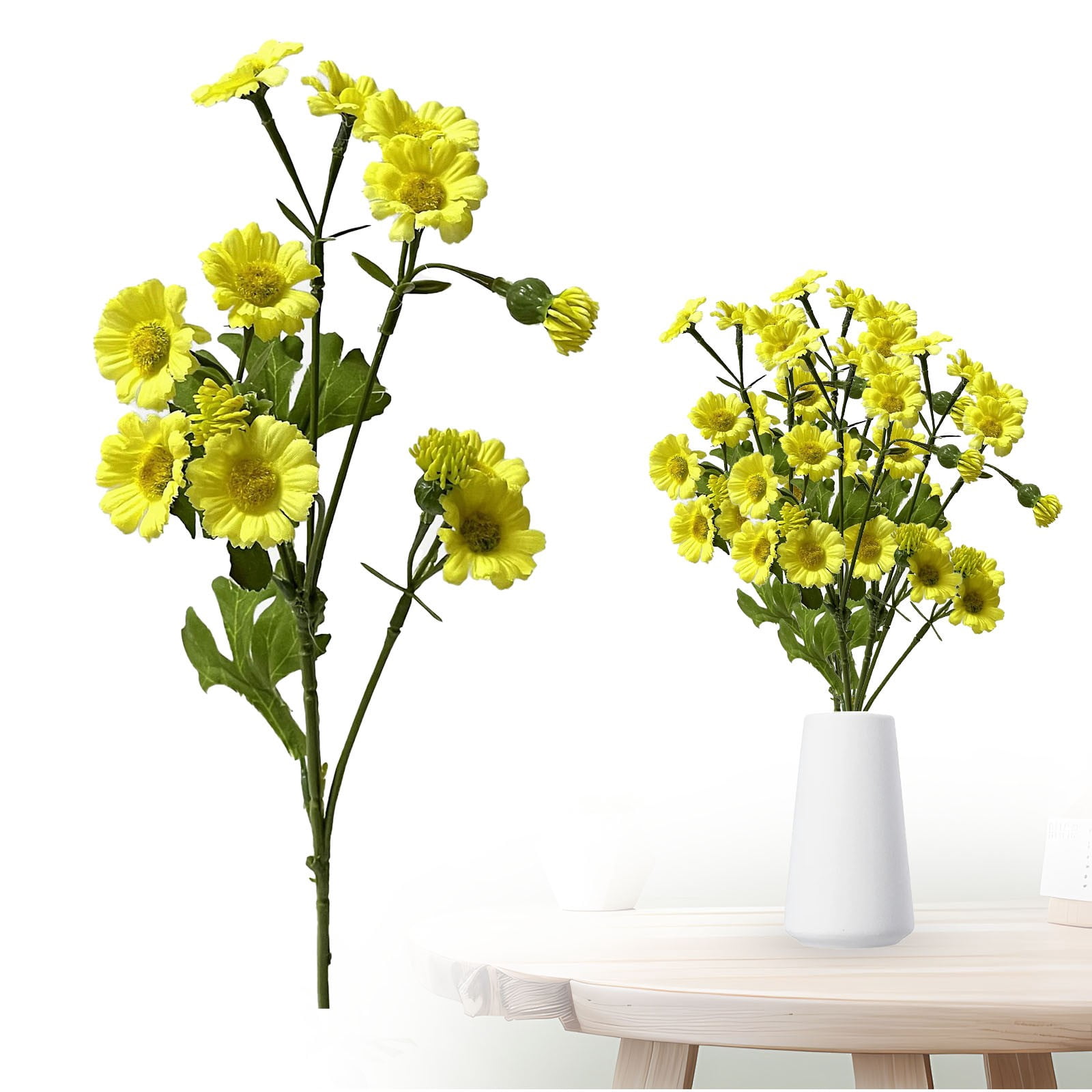 Safeglitz Outdoor/Indoor Artificial Fall Mums – Windproof faux flowers ...
