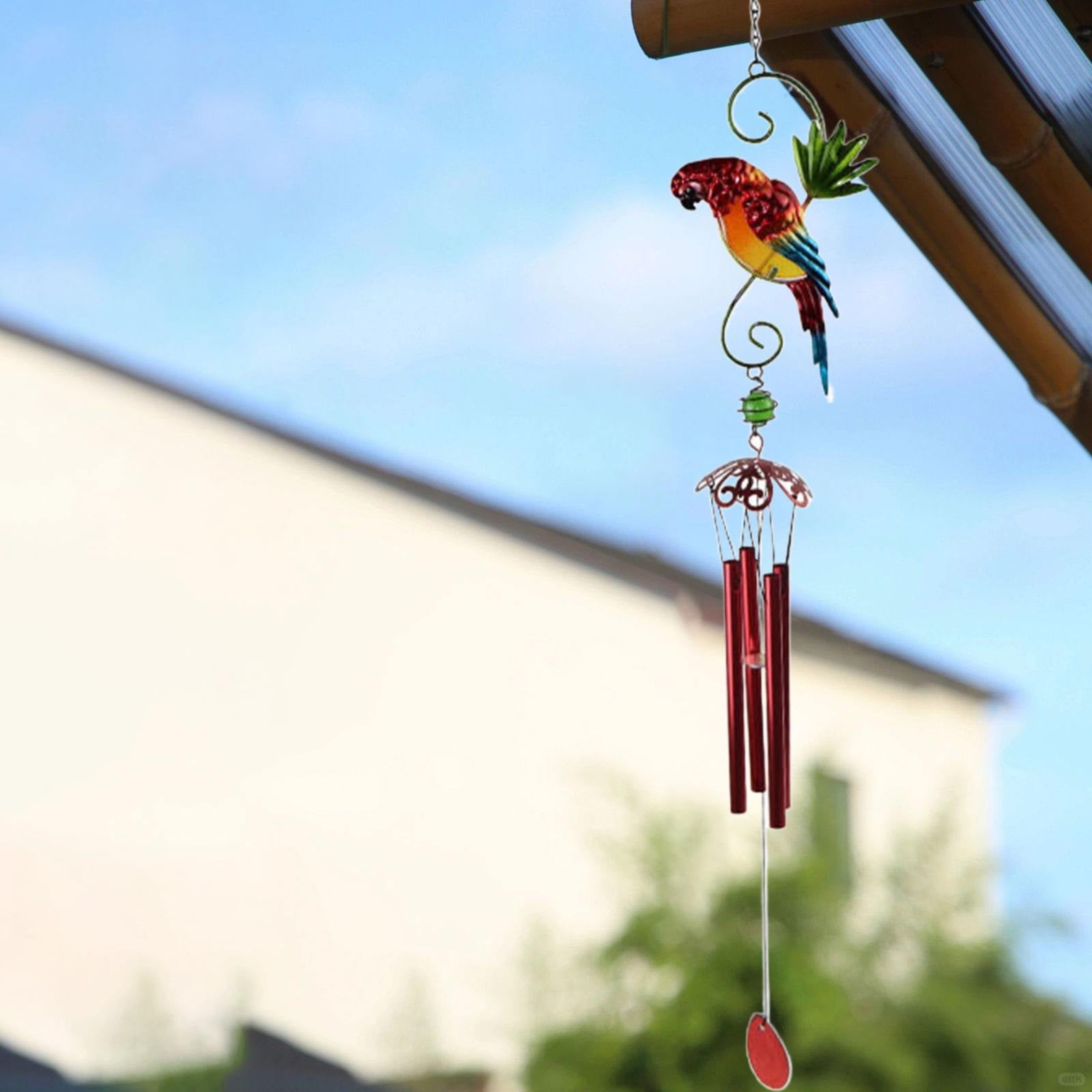 Safeglitz Outdoor Parrot Wind Chime (Bird Wind Plays), Animal-Motif ...