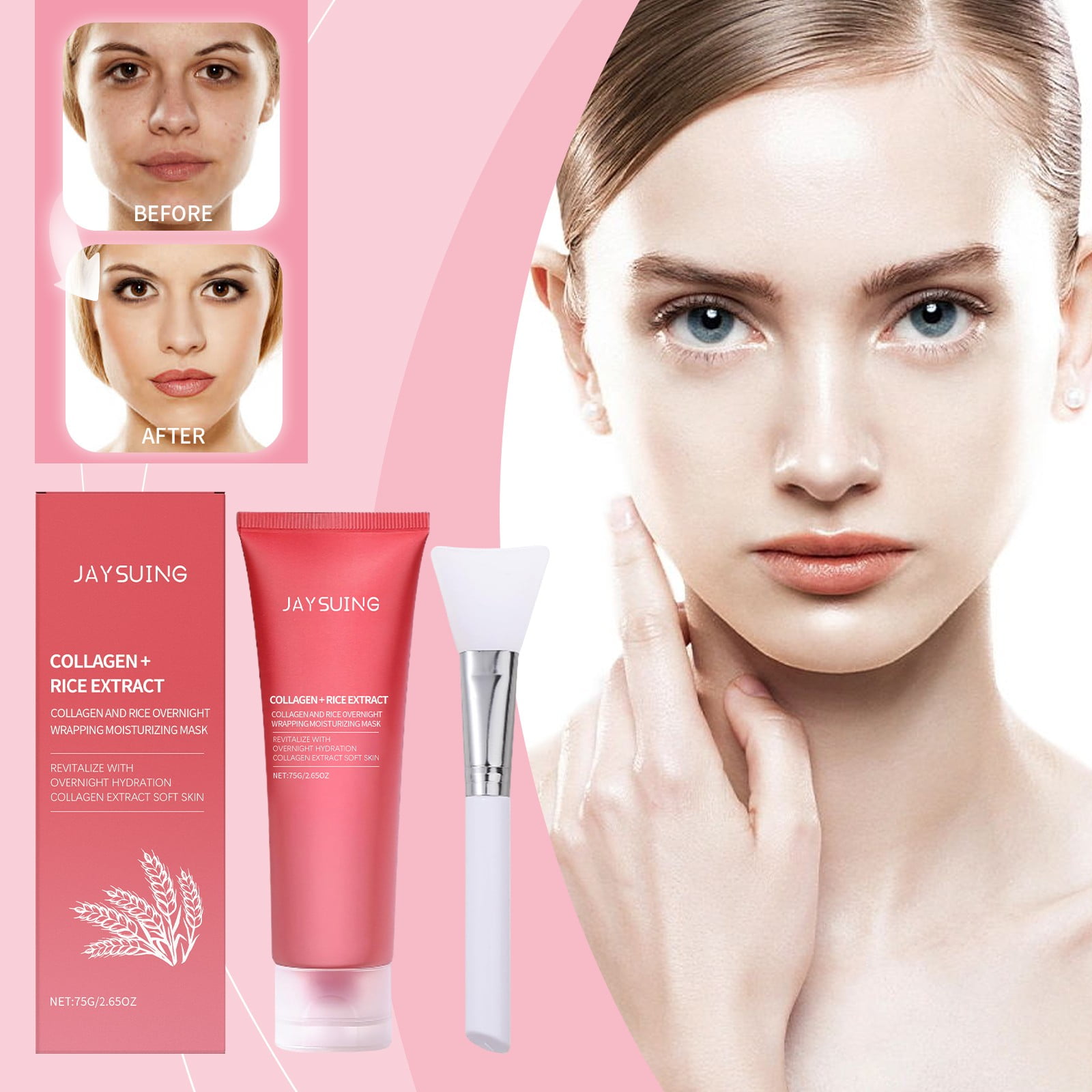 Safeglitz Peel-off Mask Collagen & Rice Overnight Mask - Peel-off ...