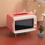 Safeglitz Retro Tv-Shaped Multi-Functional Tissue Box Cover, Cute ...