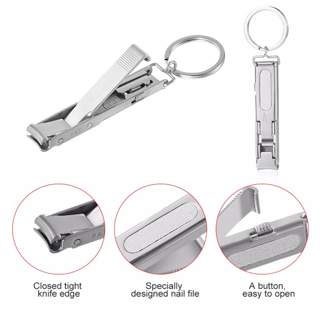 Safeglitz Ultra-Thin Multi-Functional Stainless Steel Nail Clippers ...