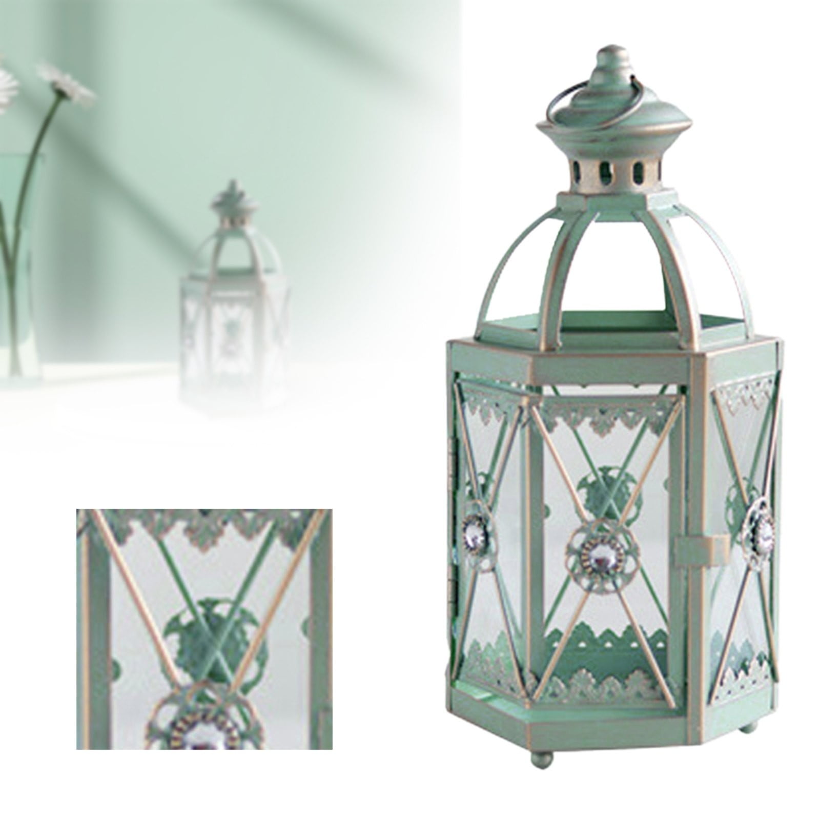 Safeglitz Vintage Hanging Tea Light Candle Holder Wind Lamp–Decorative ...