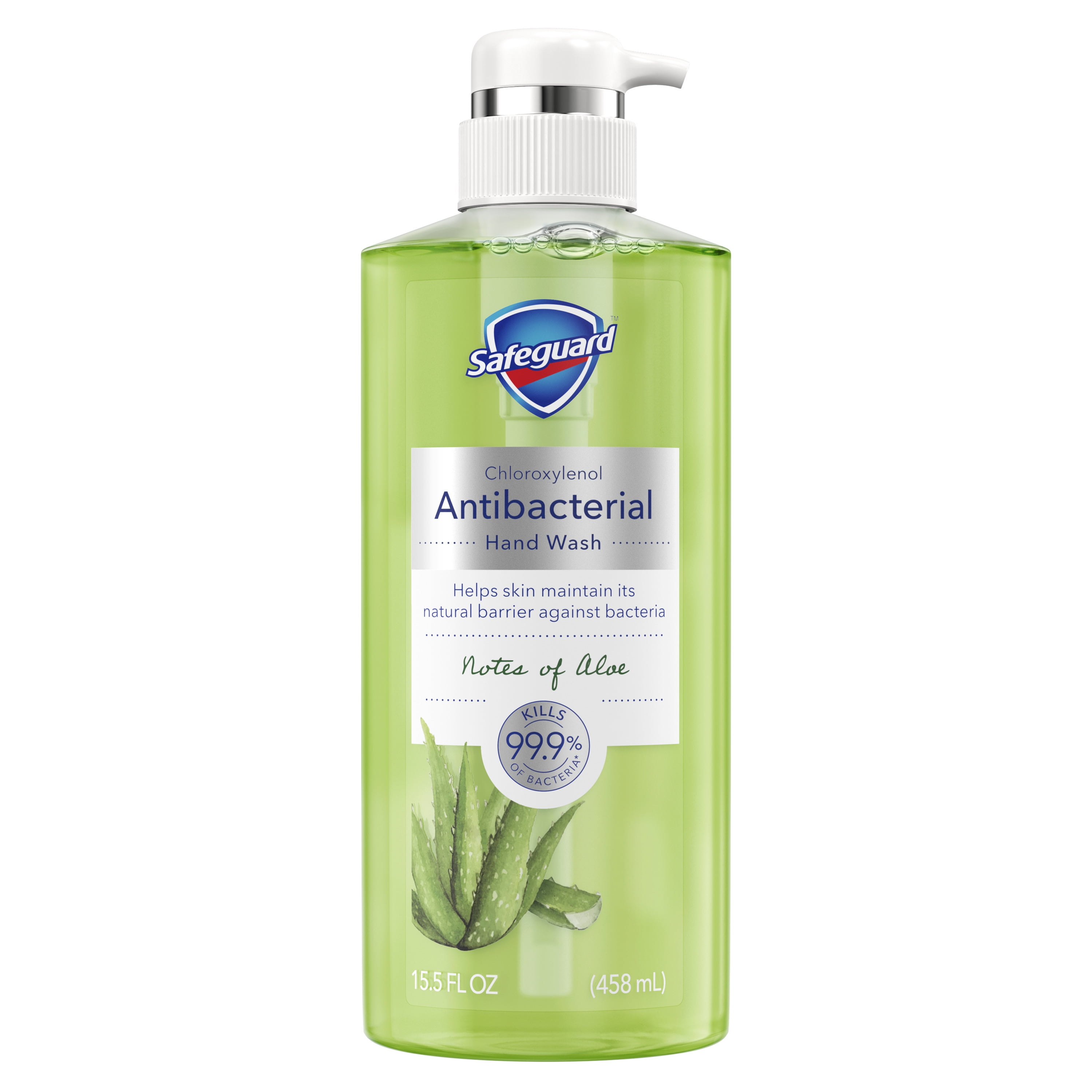 Safeguard Antibacterial Hand Soap Liquid, Moisture Clean, Notes of Aloe ...