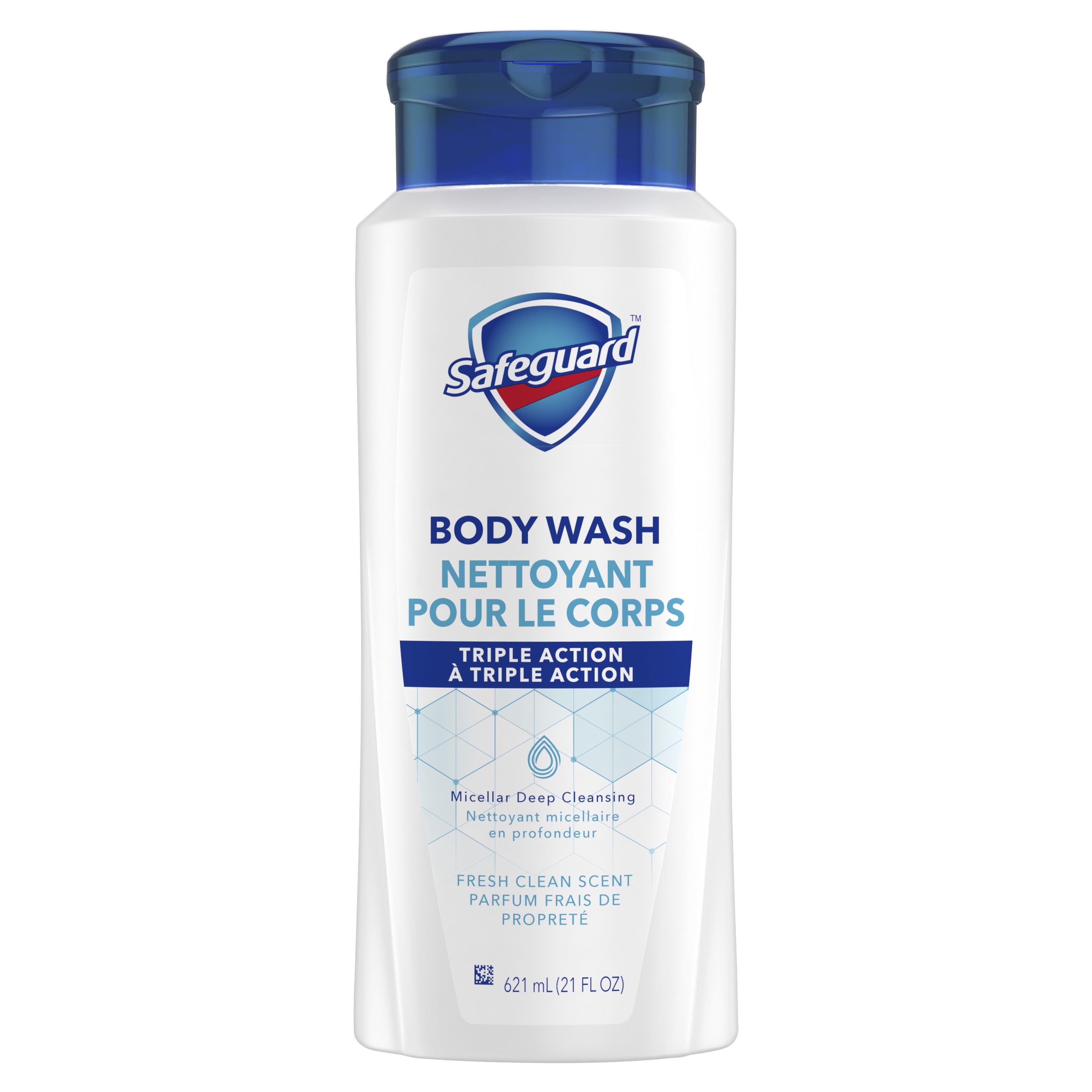Safeguard Triple Action Antibacterial Body Wash, Fresh Clean Scent, 21 ...