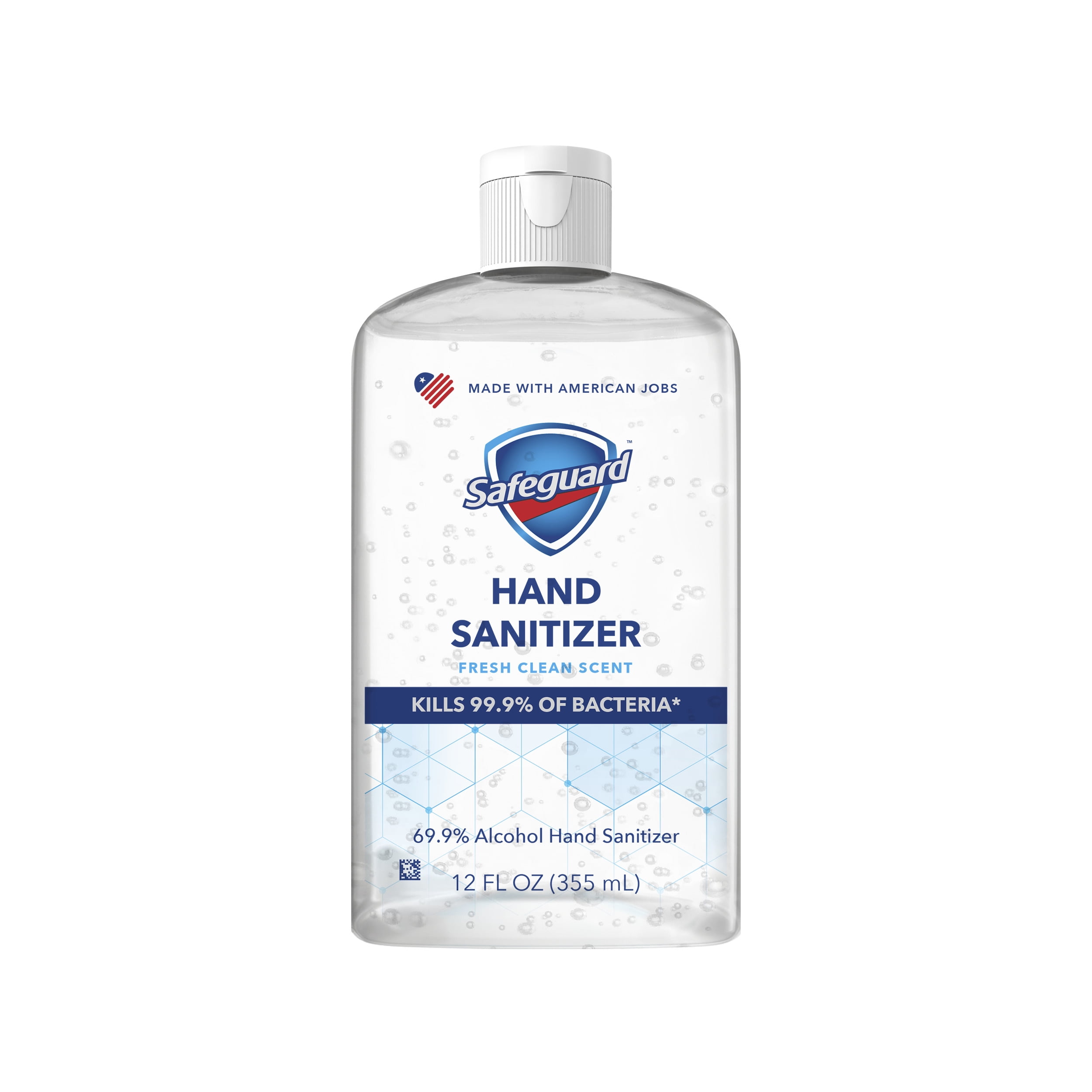 Safeguard Hand Sanitizer, Fresh Clean Scent, Contains Alcohol, 12 oz ...