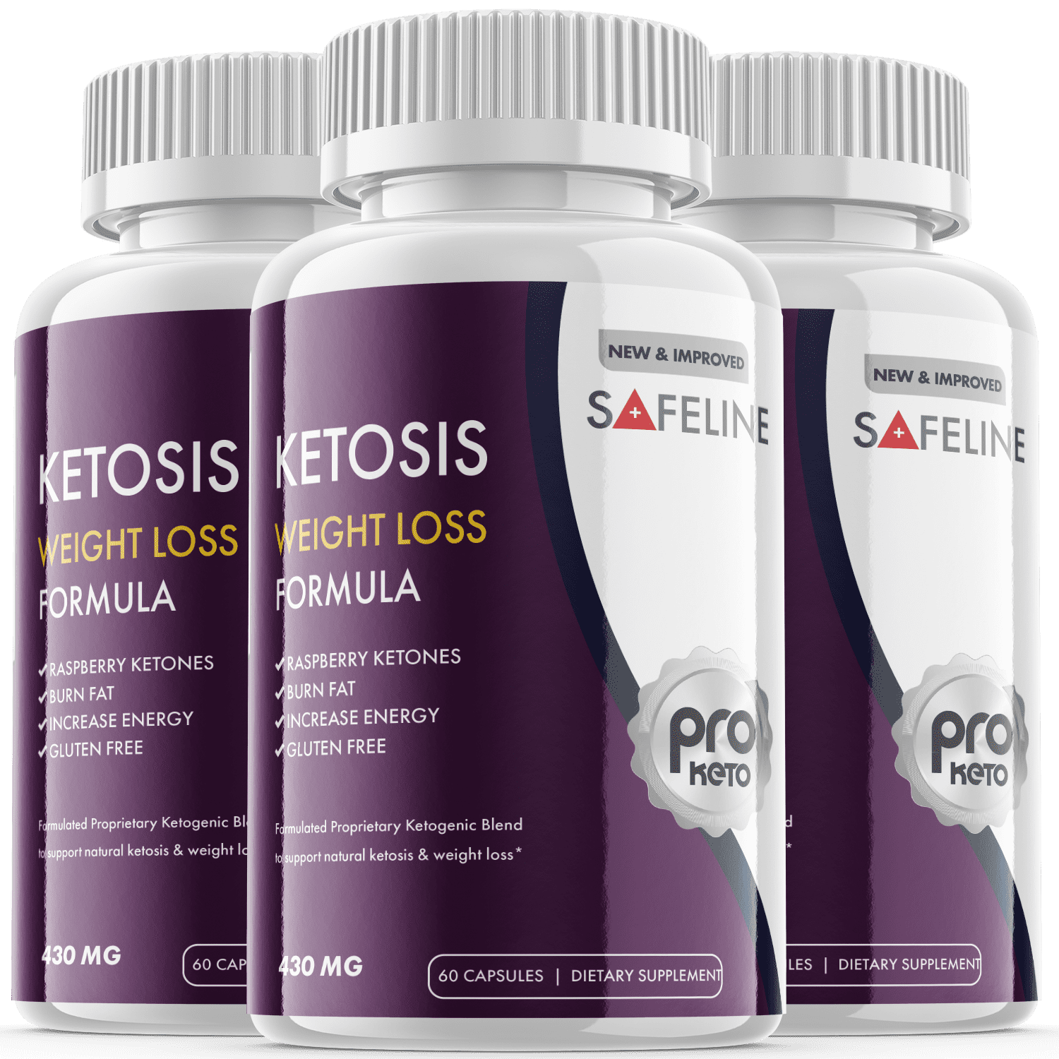 Safeline Keto Pills Ketogenic Supplement for Men and Women (3 Pack ...