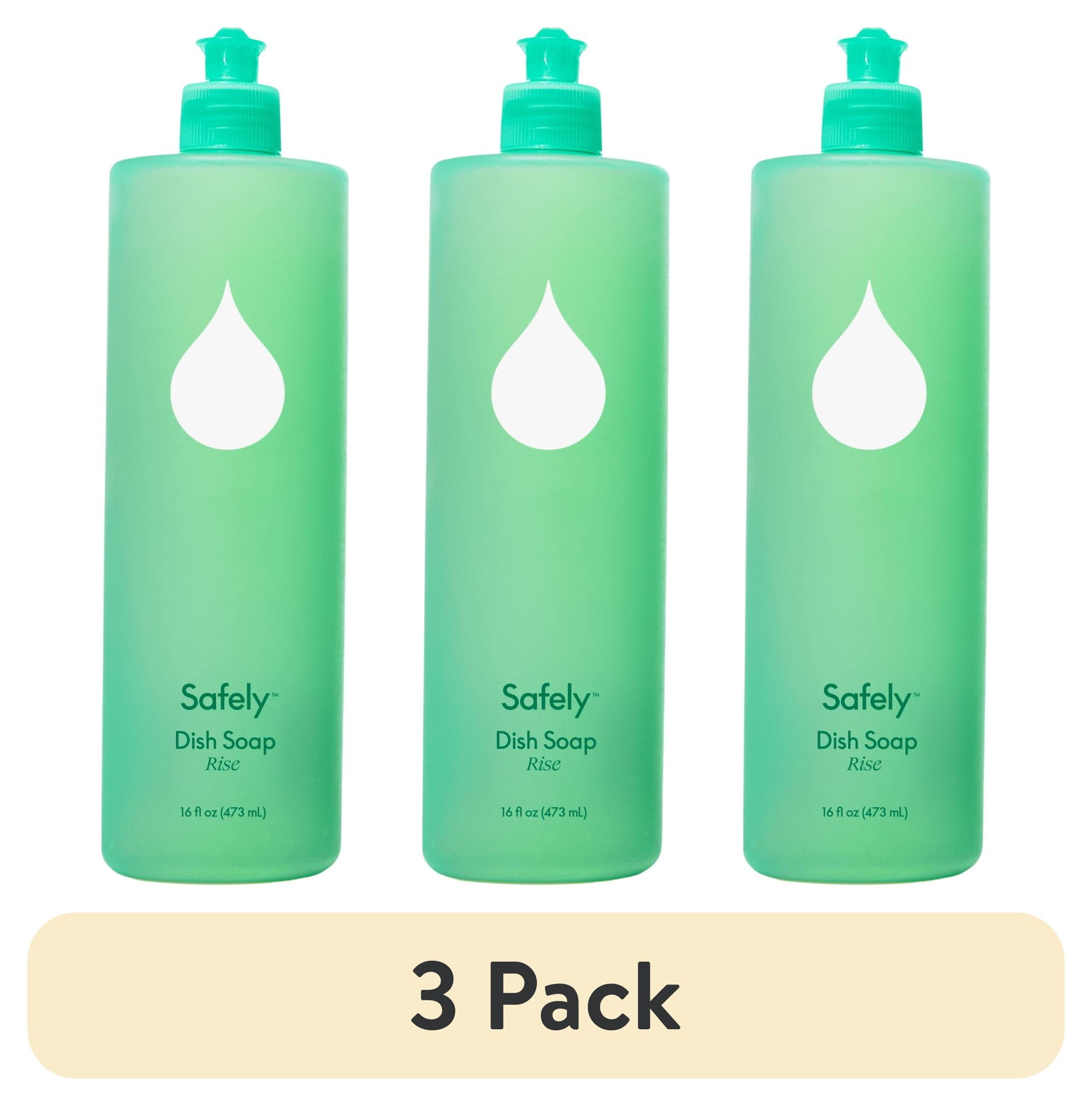 (3 pack) Safely Biodegradable Dish Soap, Rise Scent, 16 fl oz - Walmart.com