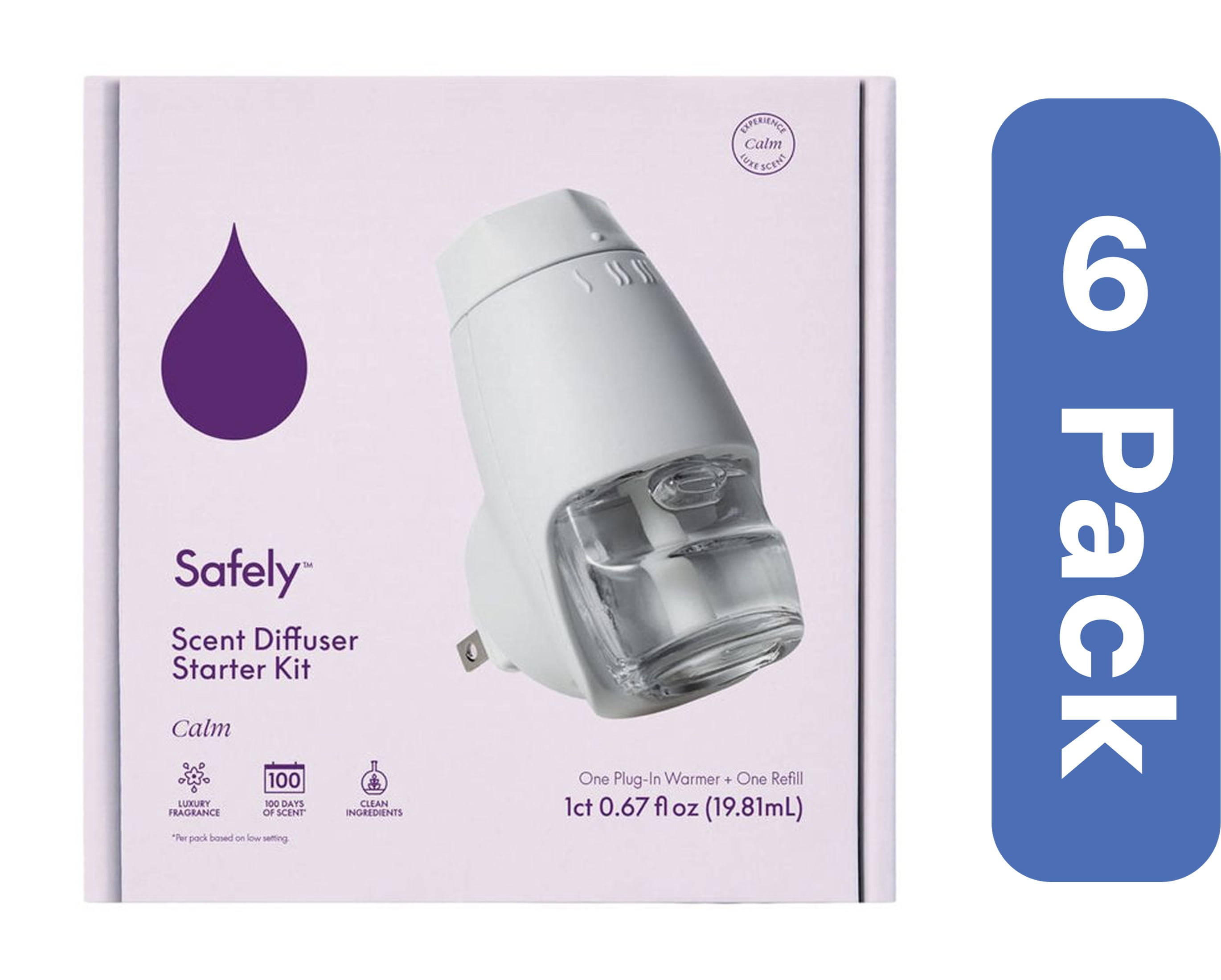 Safely Calm Air Freshener Plugin Kit 0.67 fl Ounce (Pack of 6 ...