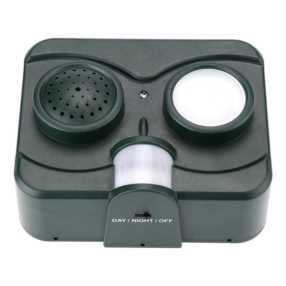 Safely Deters Dogs, Cats, Birds & Pests Outdoor Solar-Powered LED ...