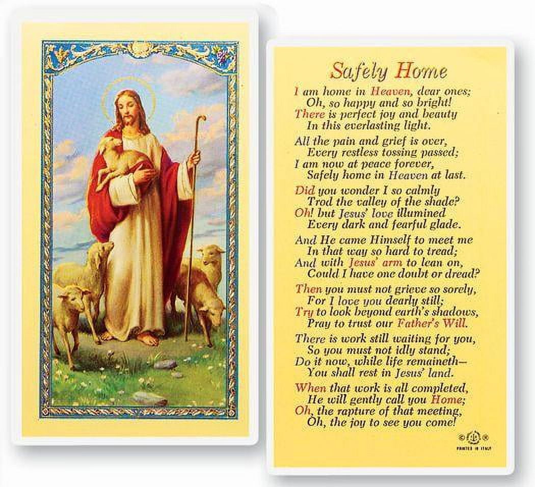 Safely Home Laminated Catholic Prayer Holy Card with Prayer on Back ...