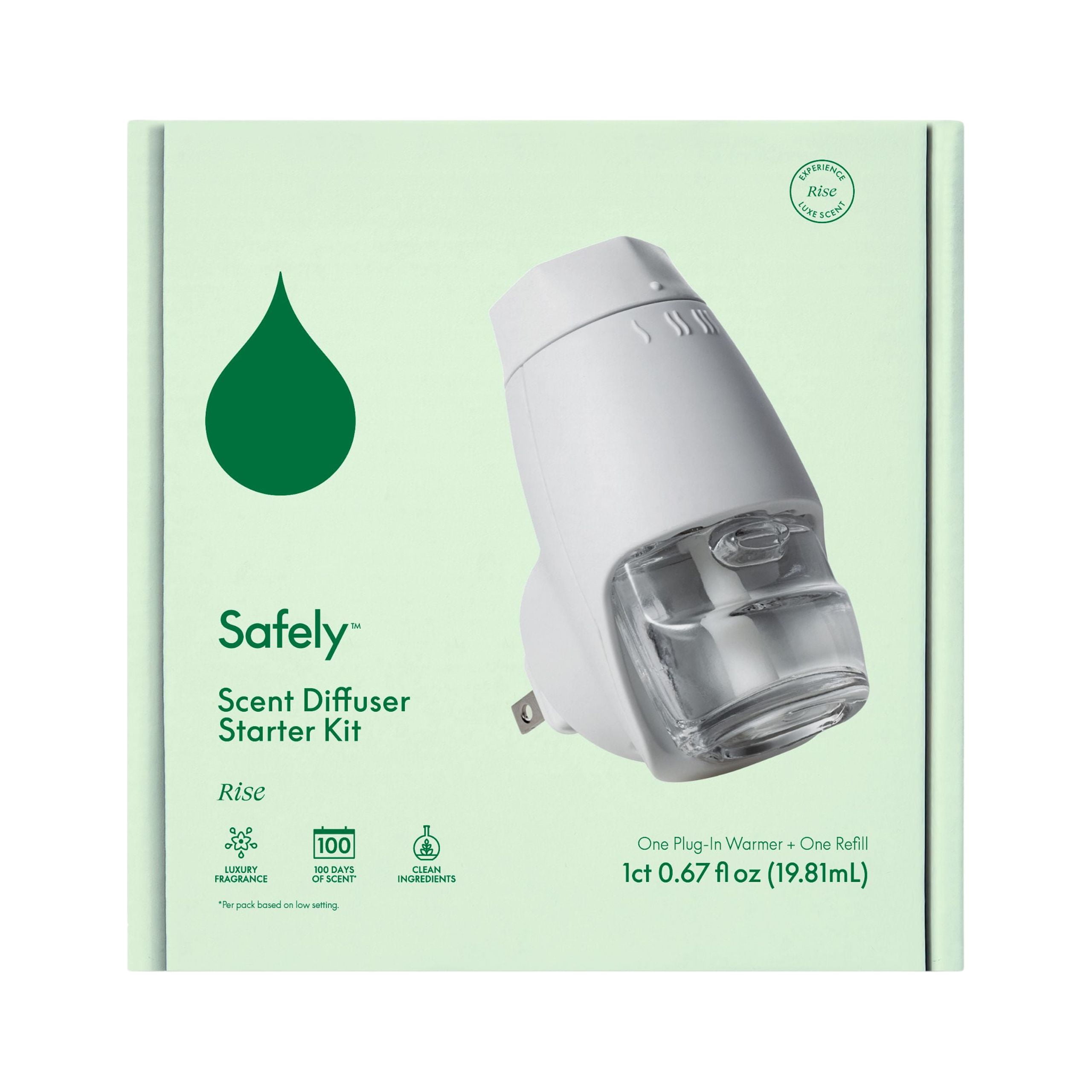 Safely Scent Diffuser Starter Kit with Plug-in Warmer and One Refill ...