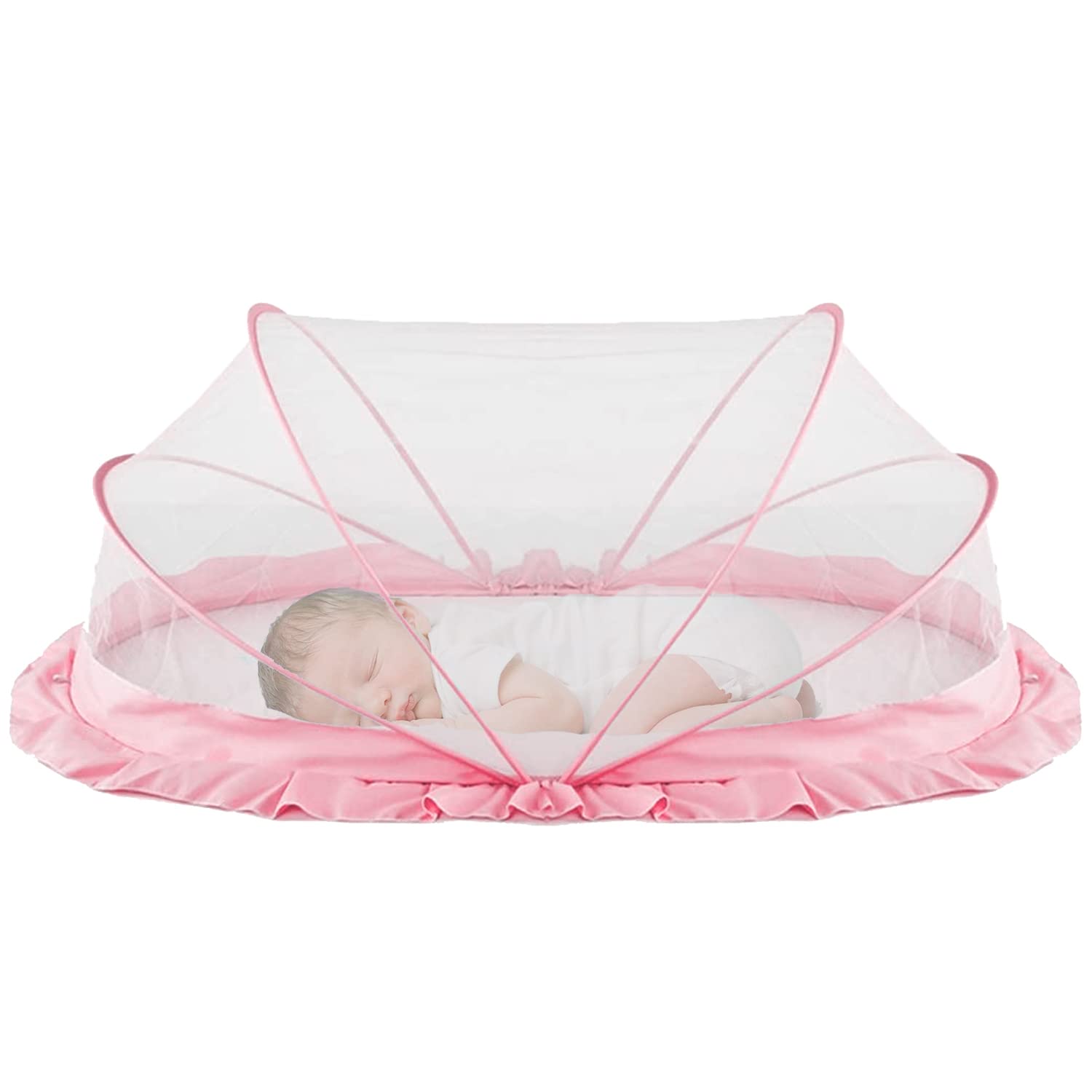 Safemyles Foldable Baby Mosquito Net Bottomless Net for Baby for Safe ...