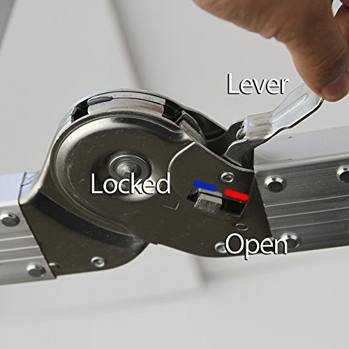 Safeplus Aluminum Lightweight Multi Task Ladder, 3.3ft Multi Purpose ...