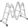Safeplus Aluminum Lightweight Multi Task Ladder, 3.3ft Multi Purpose ...