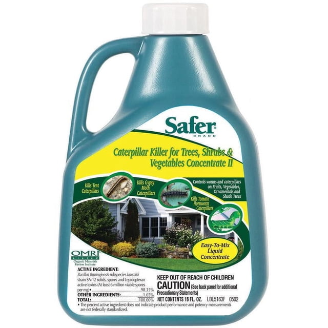 Safer Caterpillar Killer Concentrate 16oz - Walmart Business Supplies