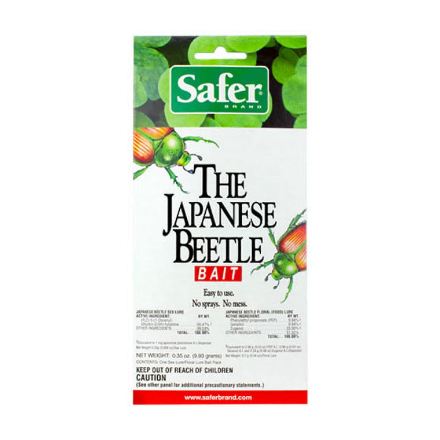 Safer 70006 Japanese Beetle Trap Replacement Bait, Ready To Use, Each ...