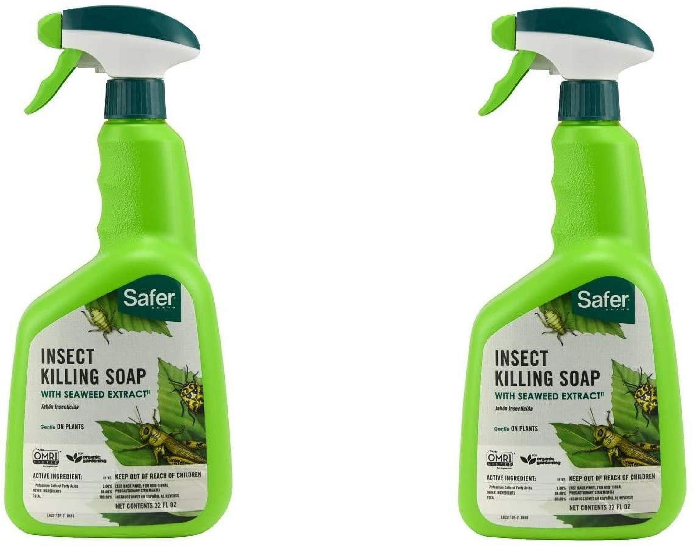 Safer Brand Organic Insecticide Spray, 32 oz. - 2 Pack, Mite & Plant ...