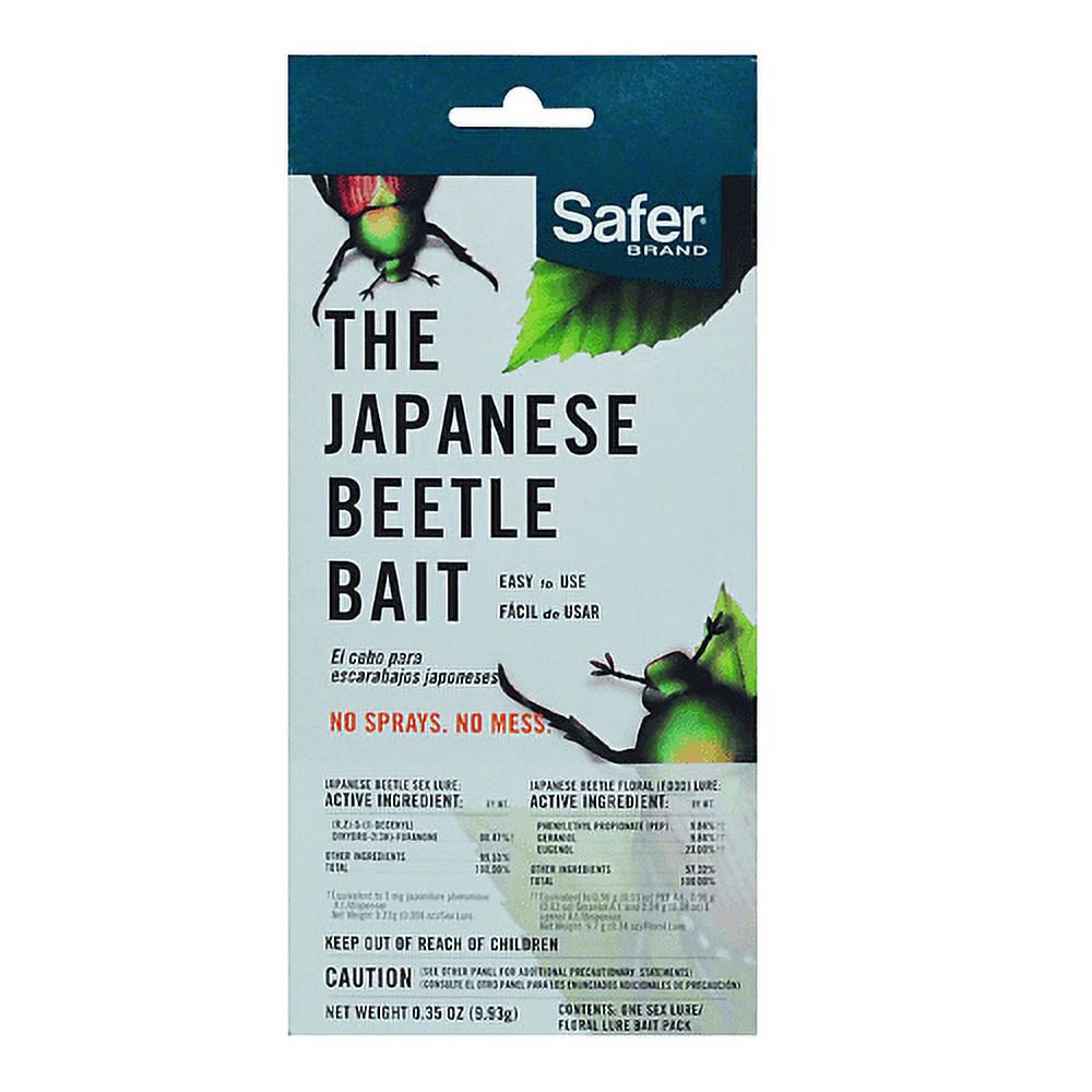 Safer Brand 70006 Japanese Beetle Trap Bait Replacement Attractant Lure ...