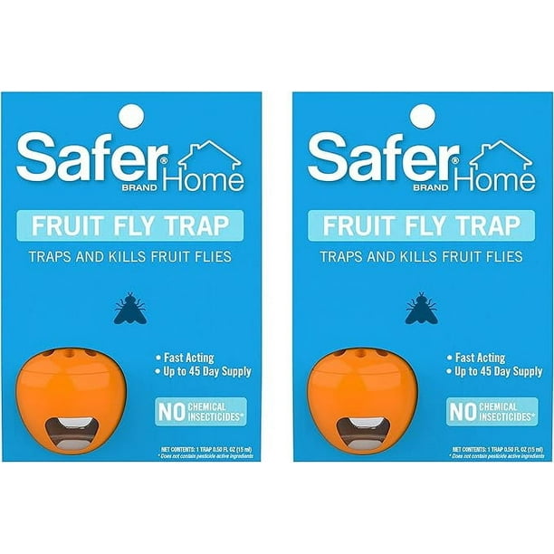 Safer Brand Home SH500SR Indoor Fruit Fly Trap – Ready-to-Use, Non ...