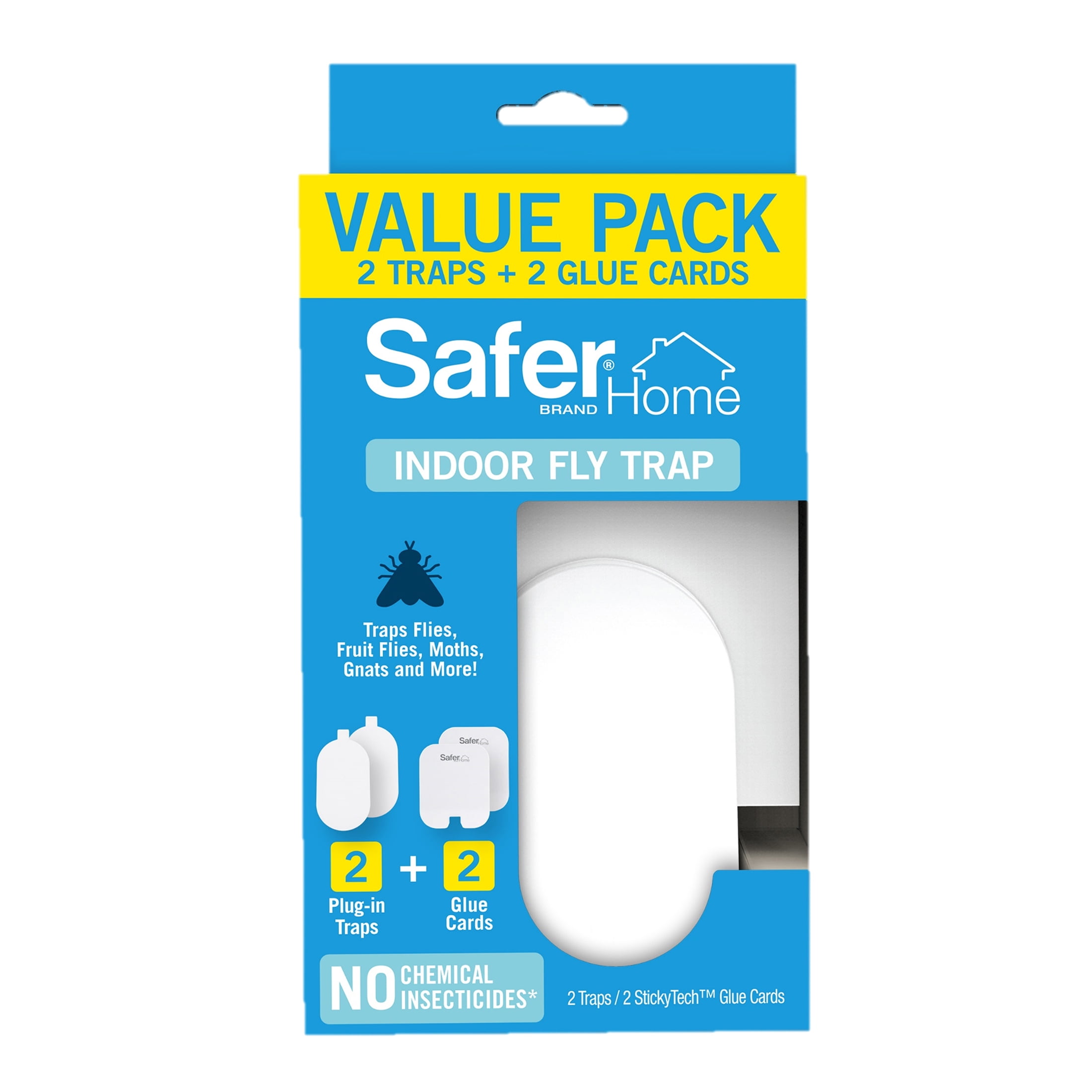 Safer Home Indoor Fly Trap - 2 Pack - Walmart.com