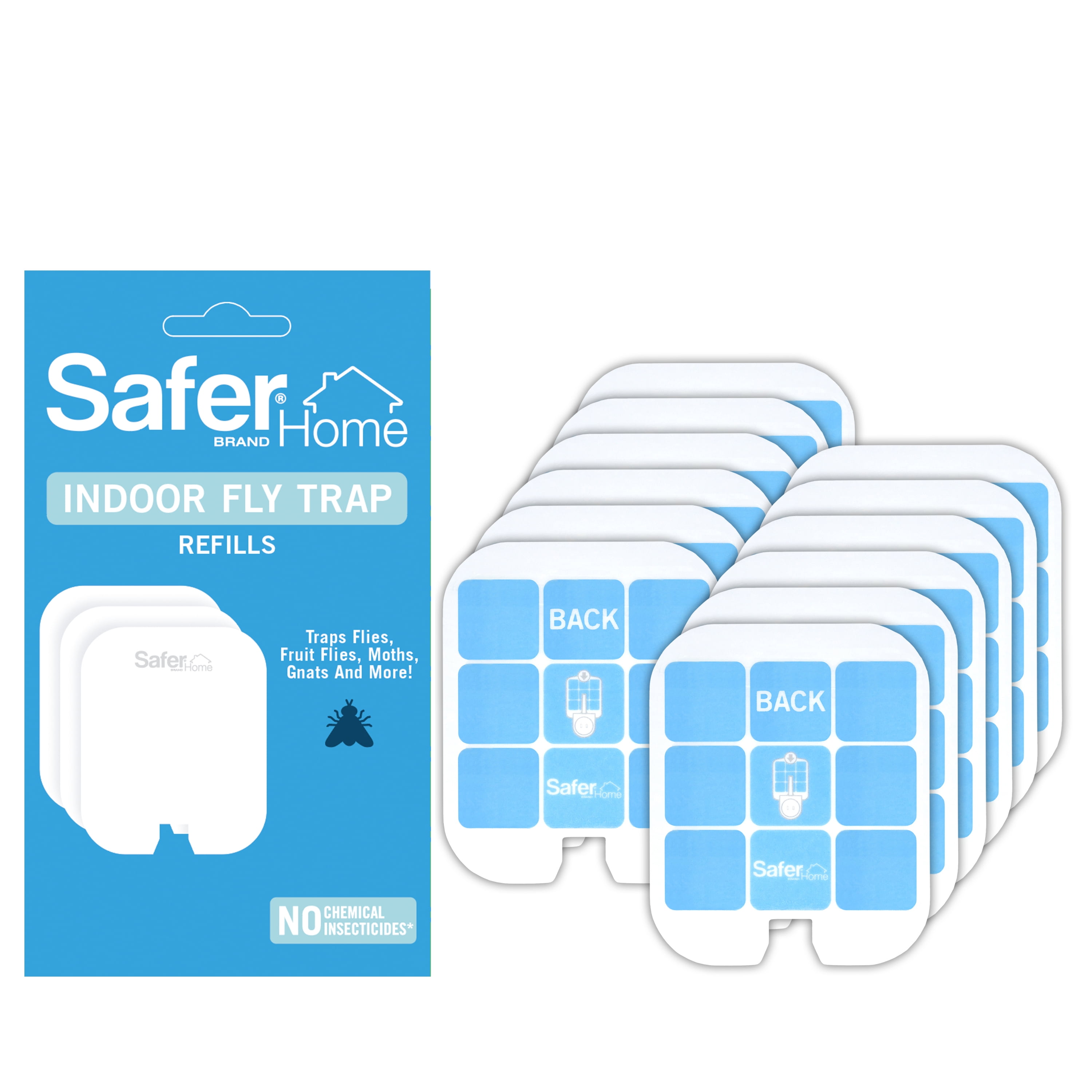 Safer Home Indoor Fly Trap Refill Glue Cards - 12 Pack - Walmart.com