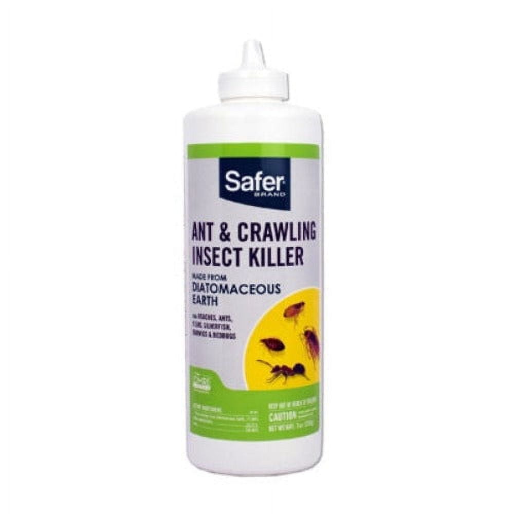 Safer SH5168 7 oz Bottle of Diatomaceous Earth Ant & Crawling Insect ...