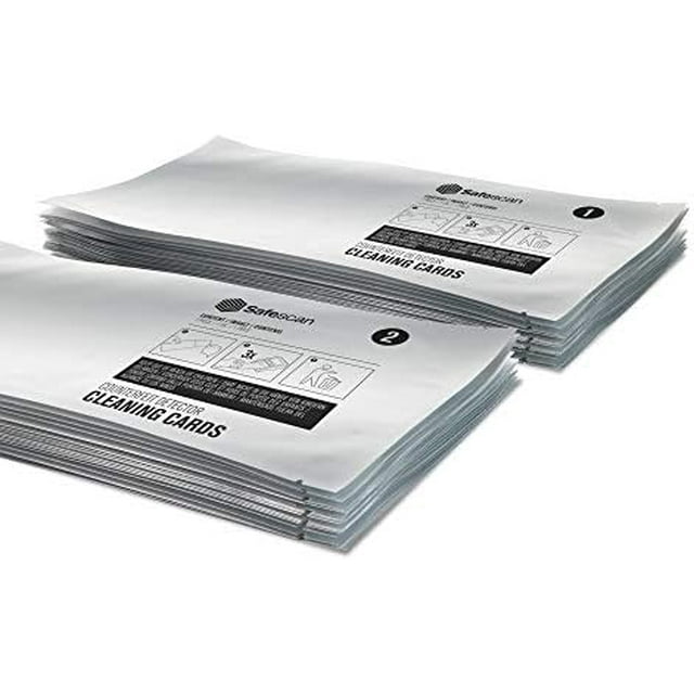 Safescan Cleaning Cards - for Fake Note Detectors - Walmart.com