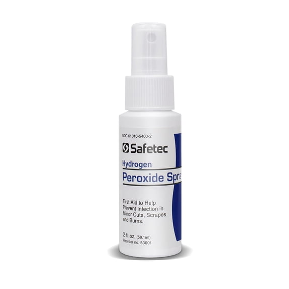Safetec Hydrogen Peroxide Spray, 2 oz, Antiseptic for Cuts and Cleaning ...
