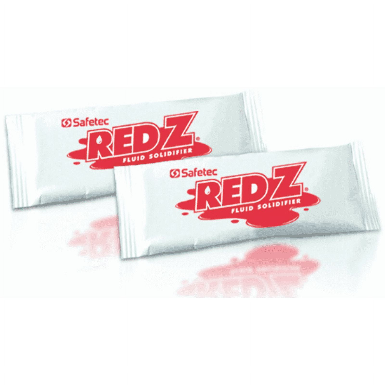 Safetec Red Z 21 g. Fluid Solidifier, Single Use Pouch (100 Pouches ...