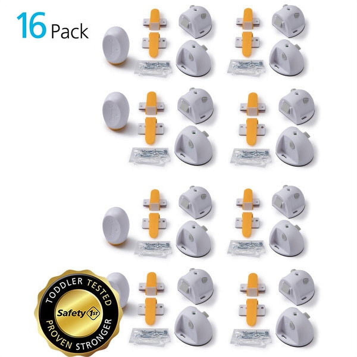 Safety 1st Adhesive Magnetic Lock System, 16 Locks and 4 Keys ...
