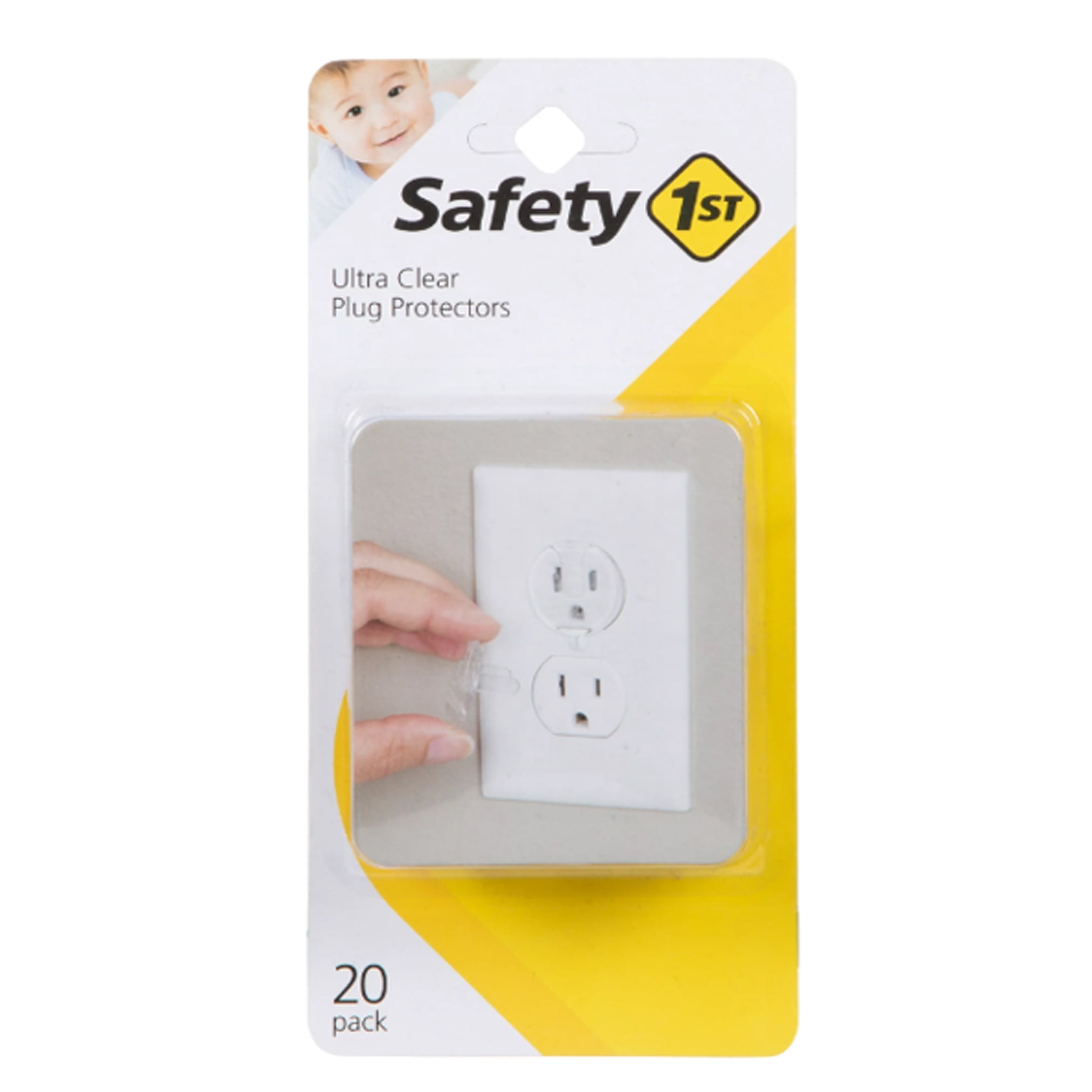 Safety 1ˢᵗ Ultra Clear Plug Protectors 20 Pk, Clear (Pack of 2 ...