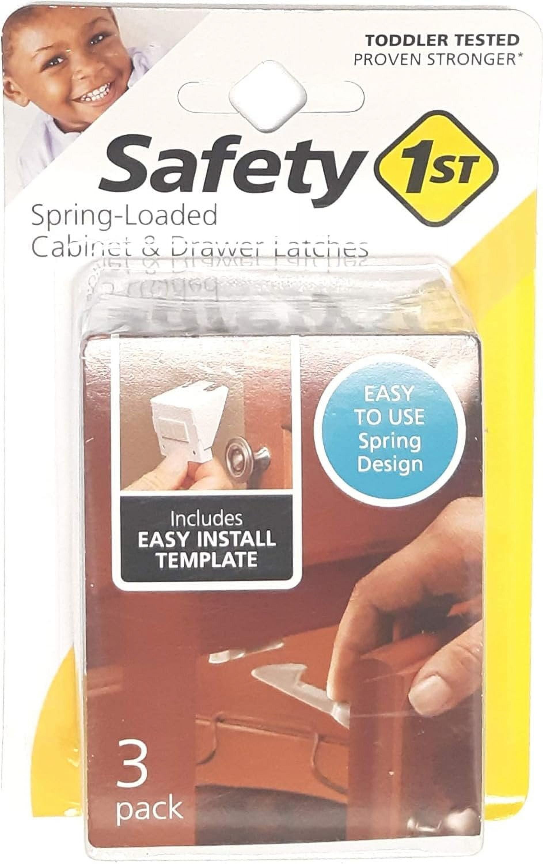 Safety 1st 48447 Spring Loaded Cabinet Latch 3Ct - Pack of 5 - Walmart.com
