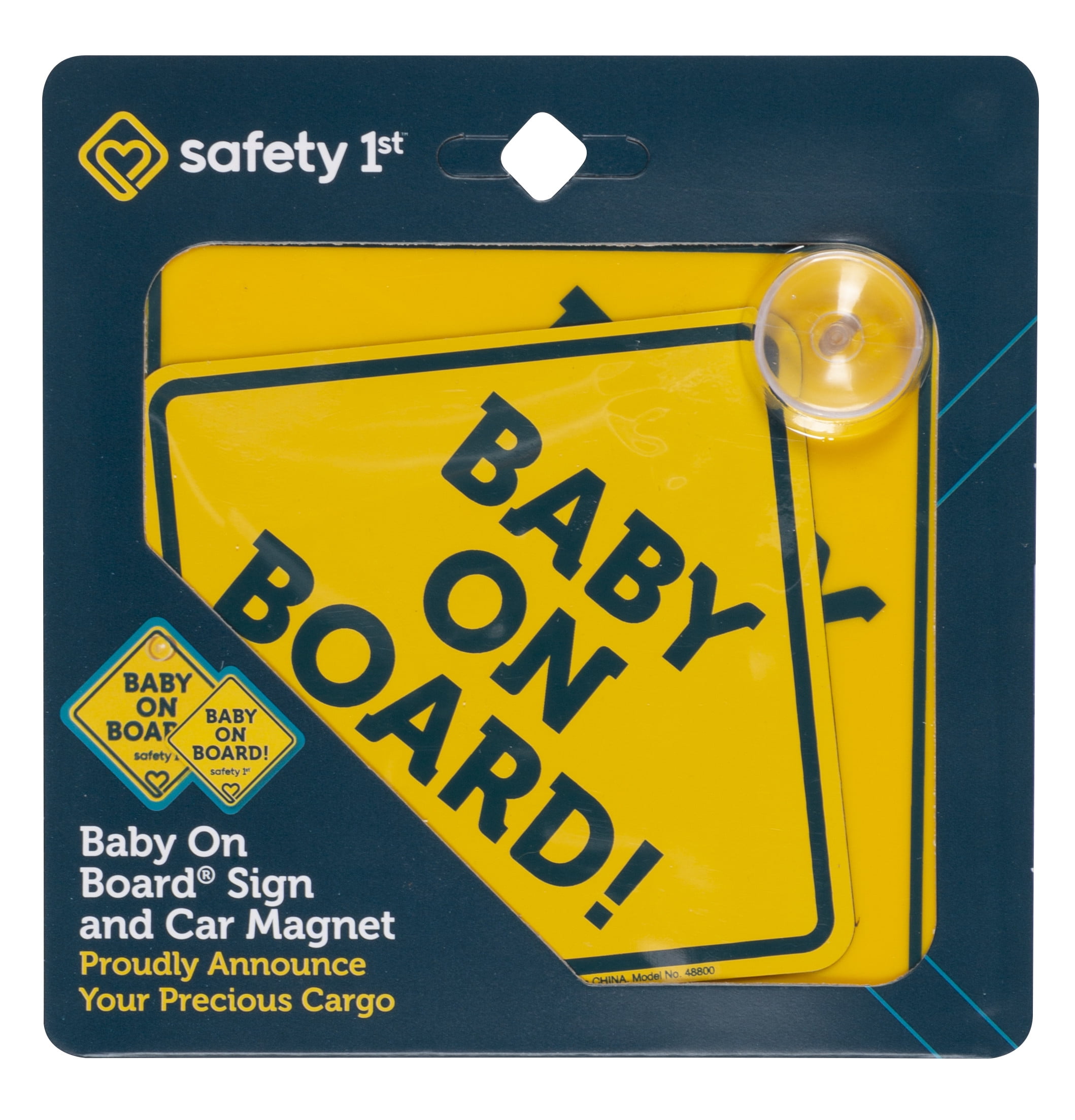 Safety 1st Baby on Board Automotive Sign and Magnet Yellow for Car ...